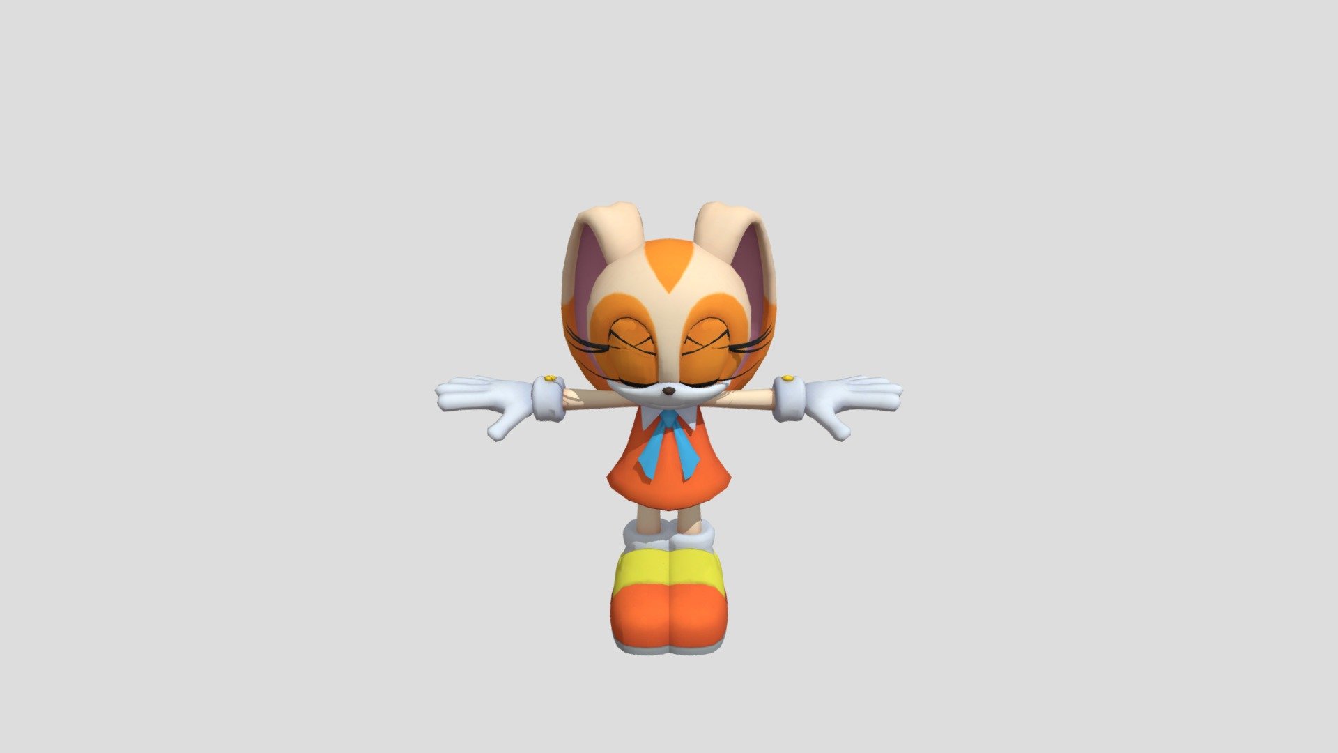 Cream The Rabbit - Download Free 3D model by Peppino fnaf pizza tower ...