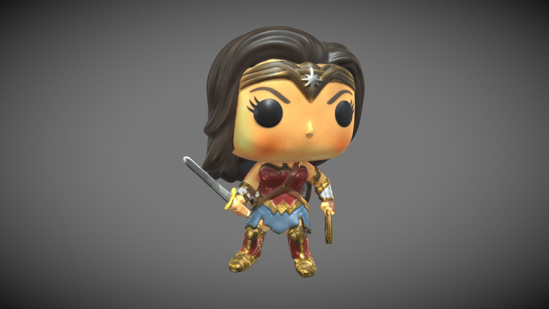 Wonder Woman - 3D model by Pedro Monzón 3D (@P3DROMonzon) [72b6534 ...