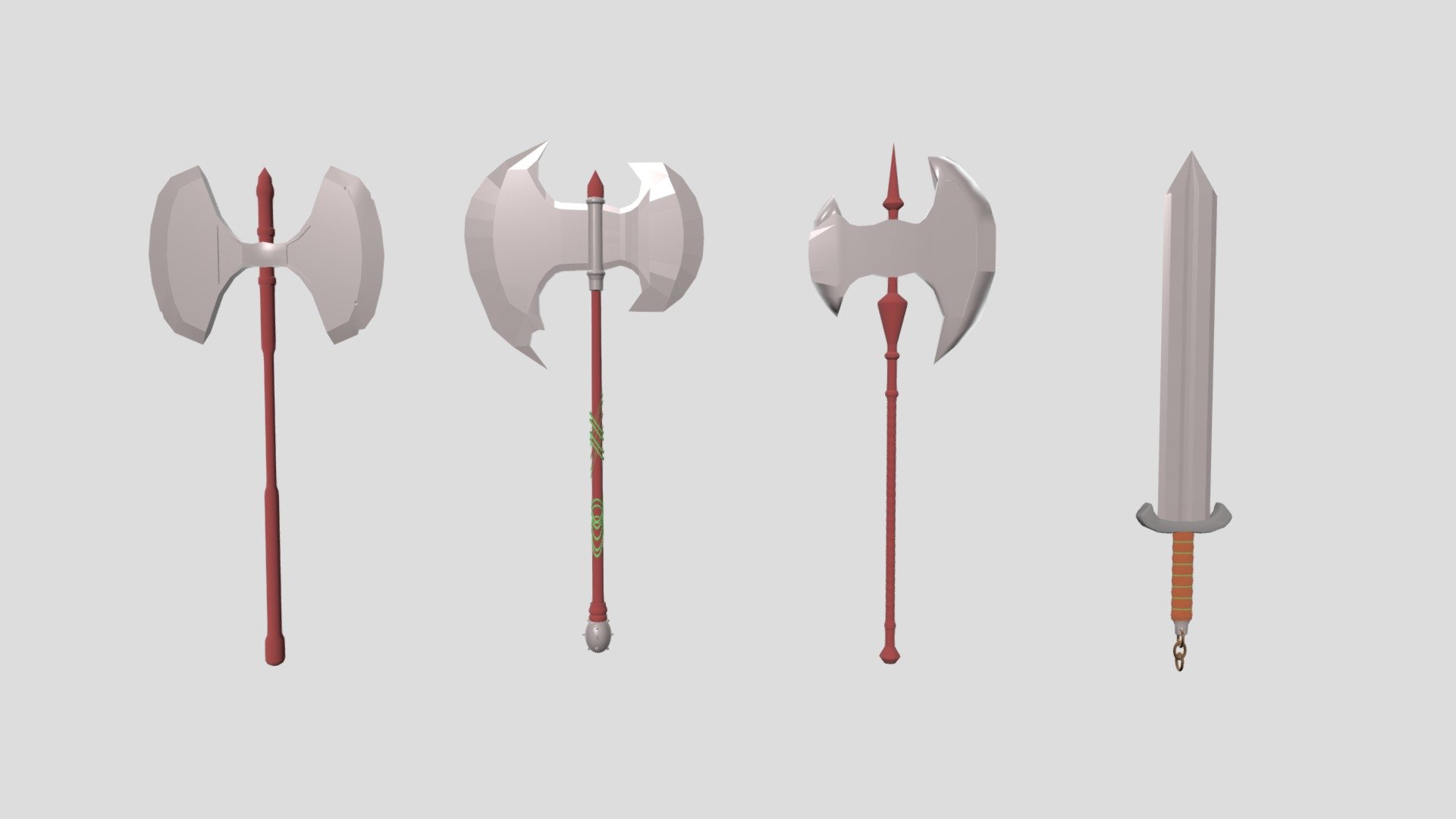 Low poly Medieval Fantasy Weapons - Download Free 3D model by rzgryl33 ...