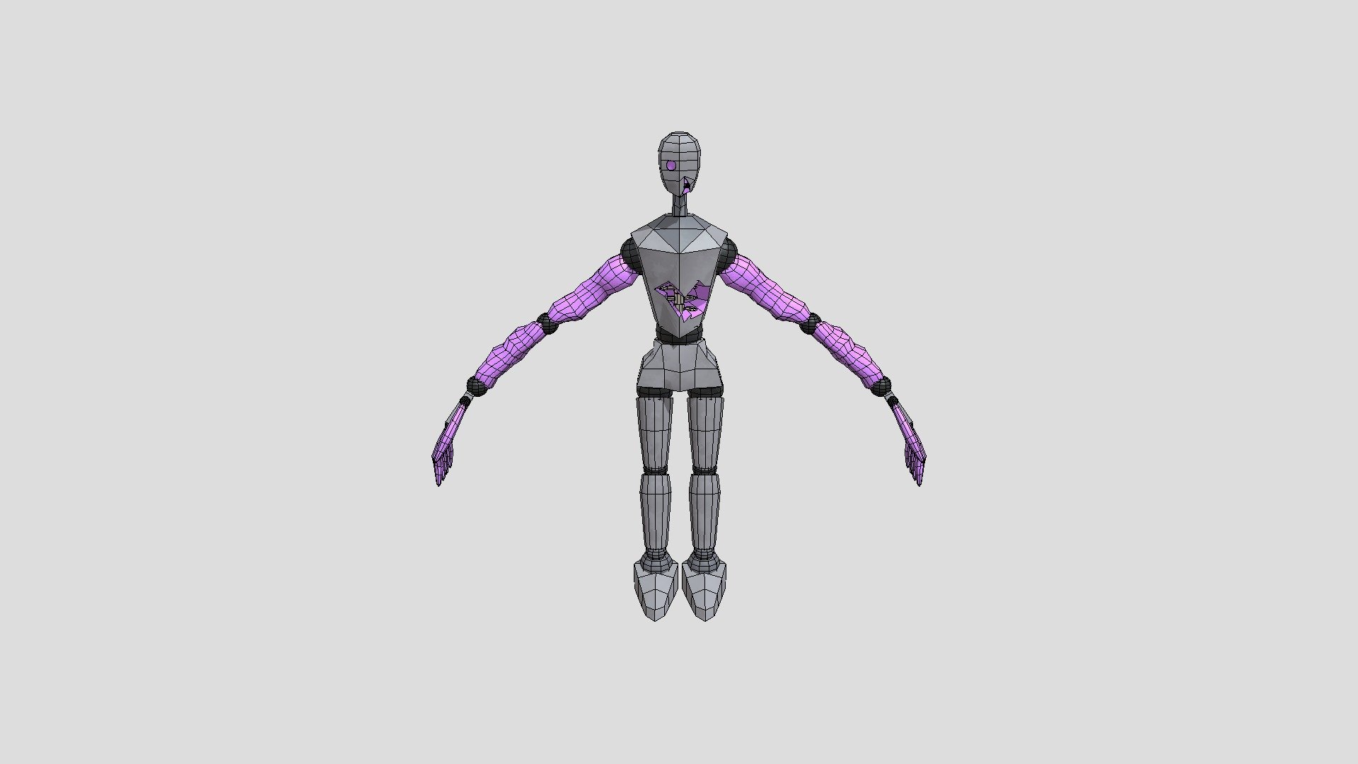 slender robot - 3D model by hollow_vizion [72b90e4] - Sketchfab