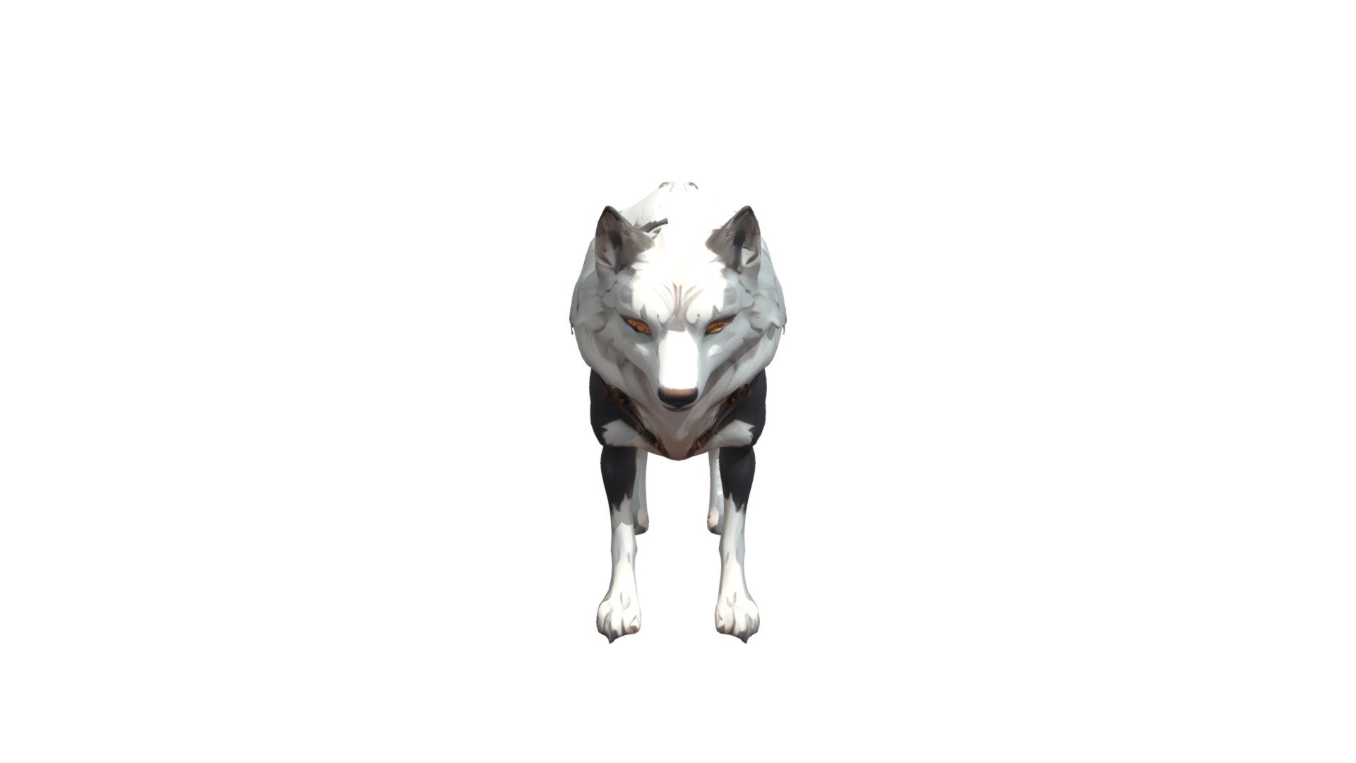 Anthropomorphic wolf in detailed armor - 3D model by verasgabriel ...
