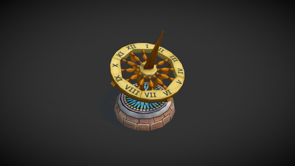 Sundial - 3D model by Serhii (@lokitemplar) [72ba0f4] - Sketchfab