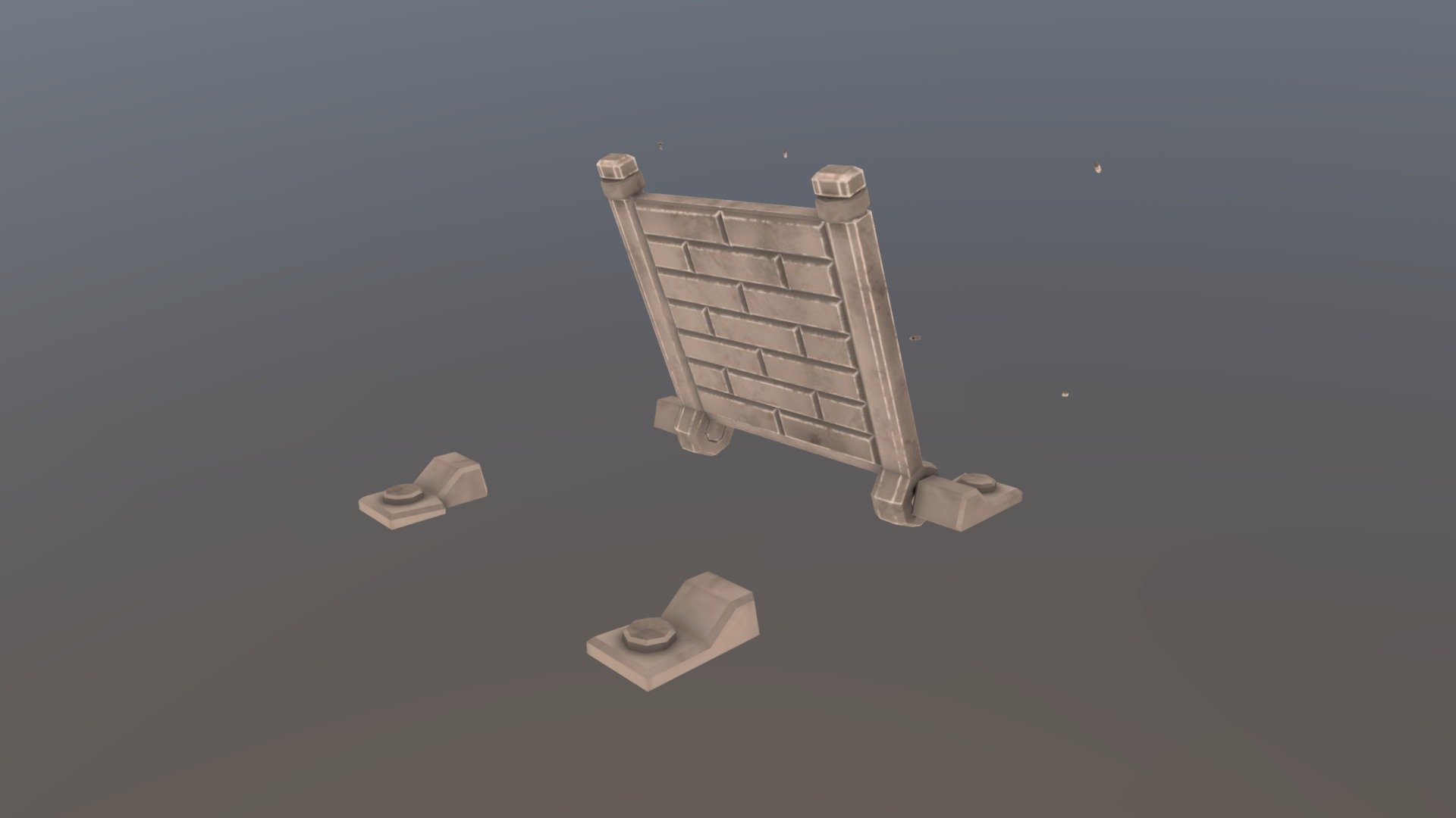 lowpoly_Drawbridge - 3D model by Chen CheHsuan (@jn930194) [72bc0c5 ...