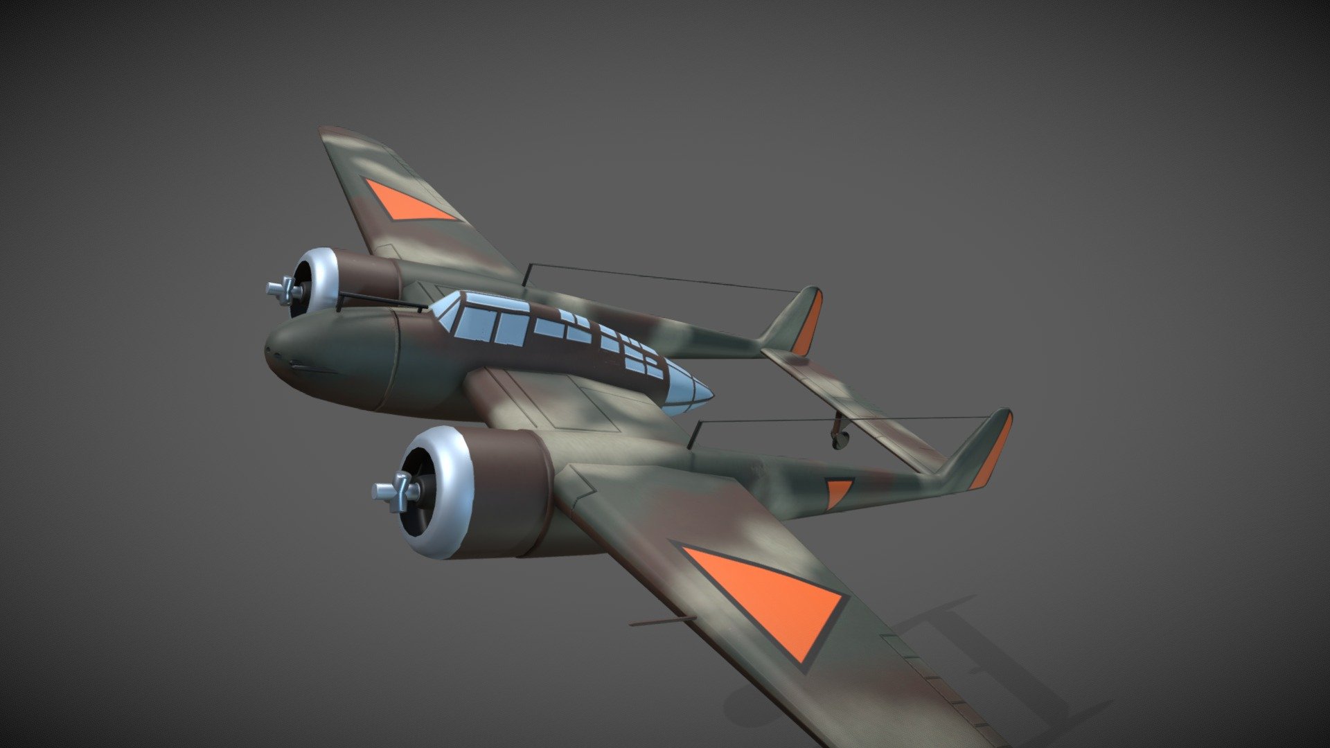 Fokker G.1 - 3D model by George_Brand [72bc732] - Sketchfab