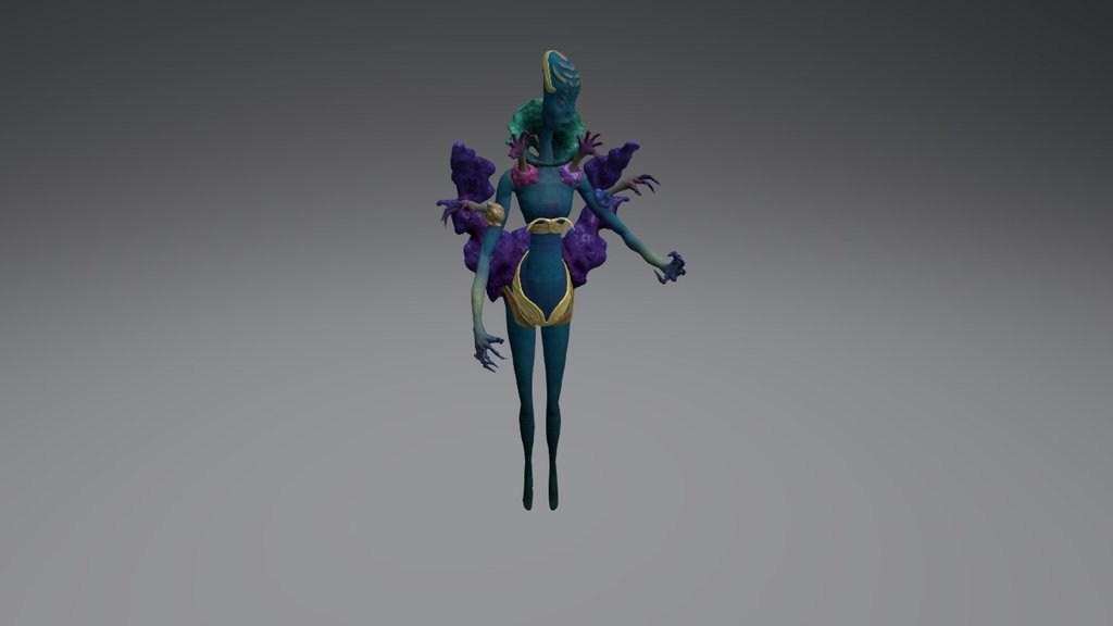 Coral Alien - 3D model by William A. Thibault (@willburr) [72bf0a0 ...