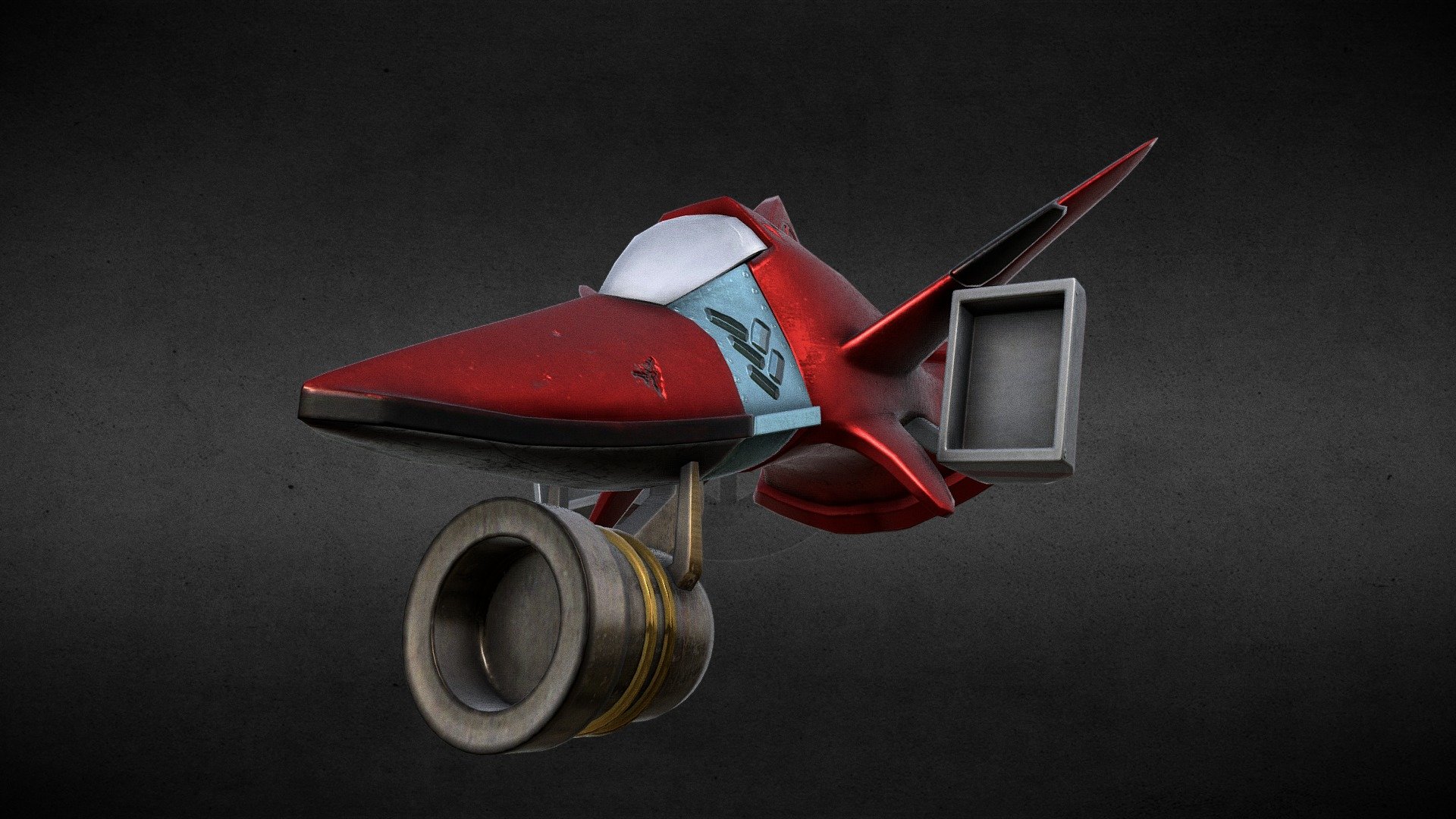 Red SpaceShip - Download Free 3D model by tedguz [72c6fbe] - Sketchfab