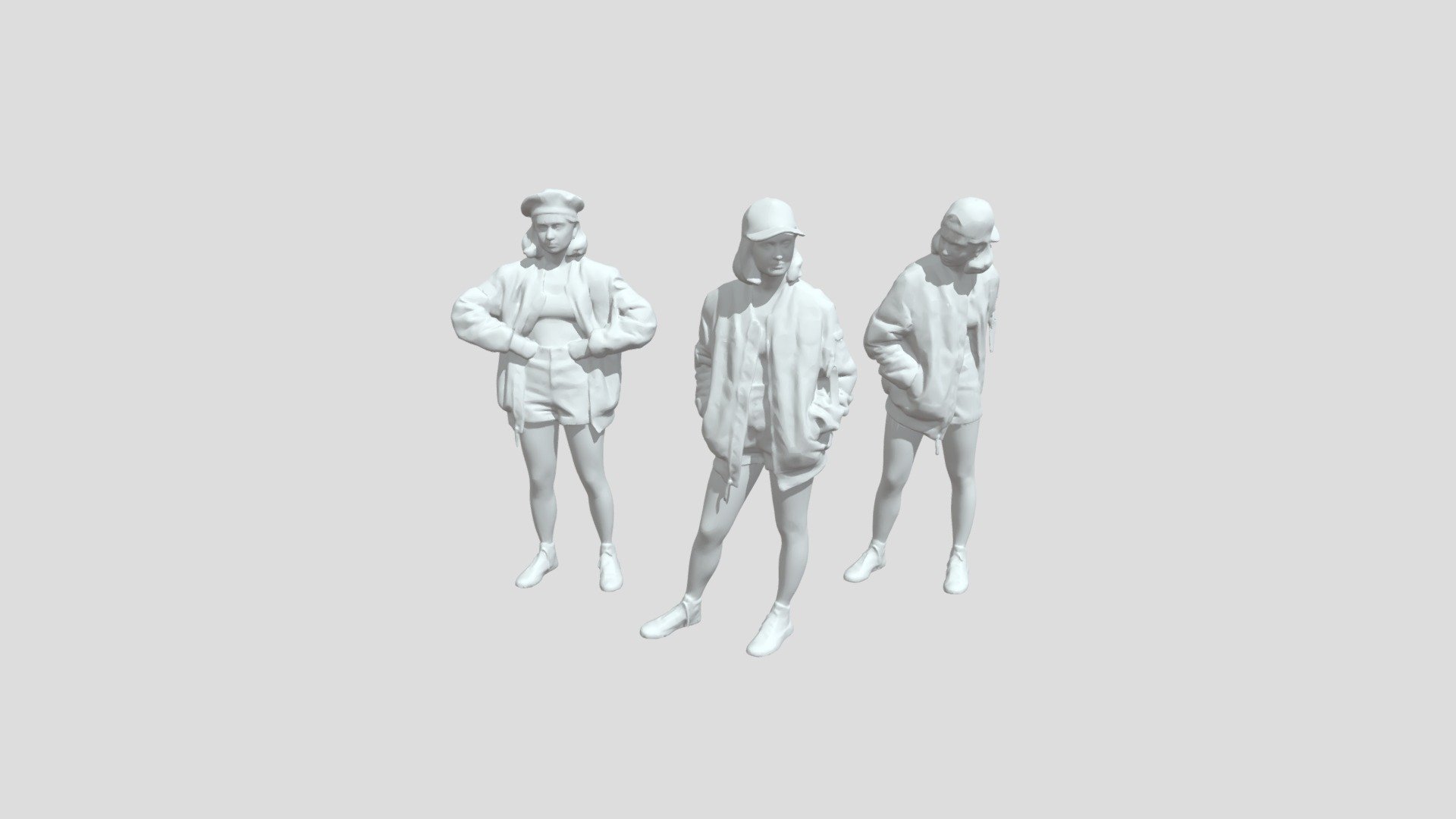 Cheeky Girl 3D Model - 3D model by girish8c11975 [72c7584] - Sketchfab