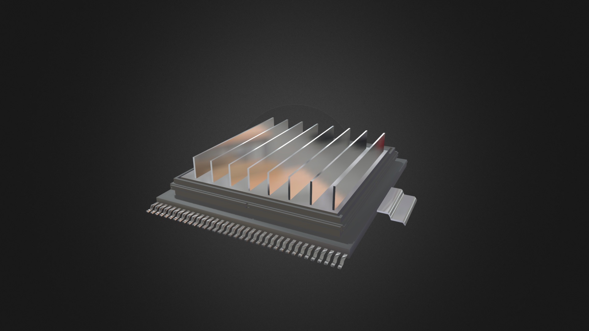 Chip-with-heat-sink - 3D model by llllline [72c75f5] - Sketchfab