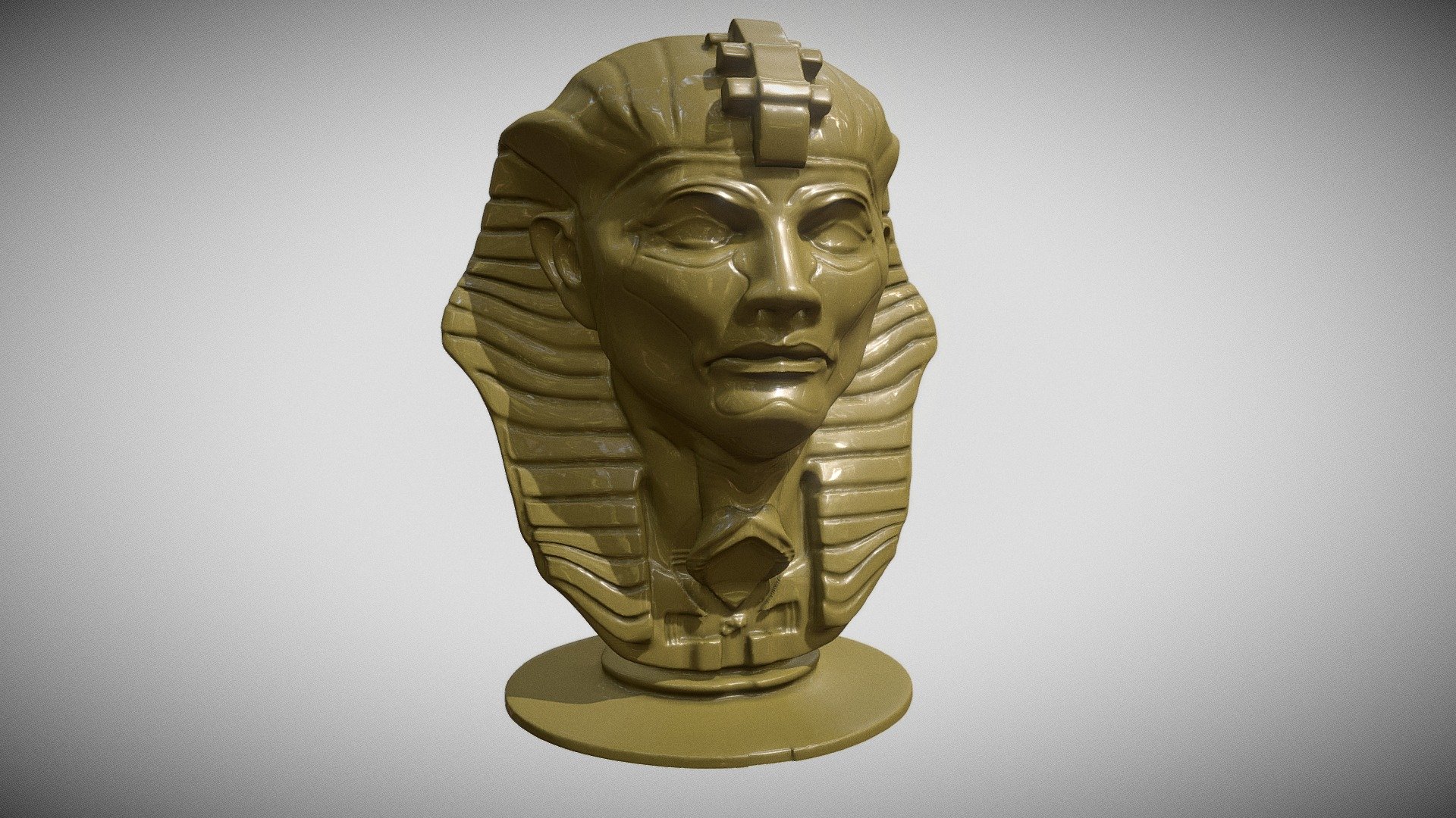Egyptian Pharaoh Bust - 3D model by 4DigitalARTS (@boardreklam ...