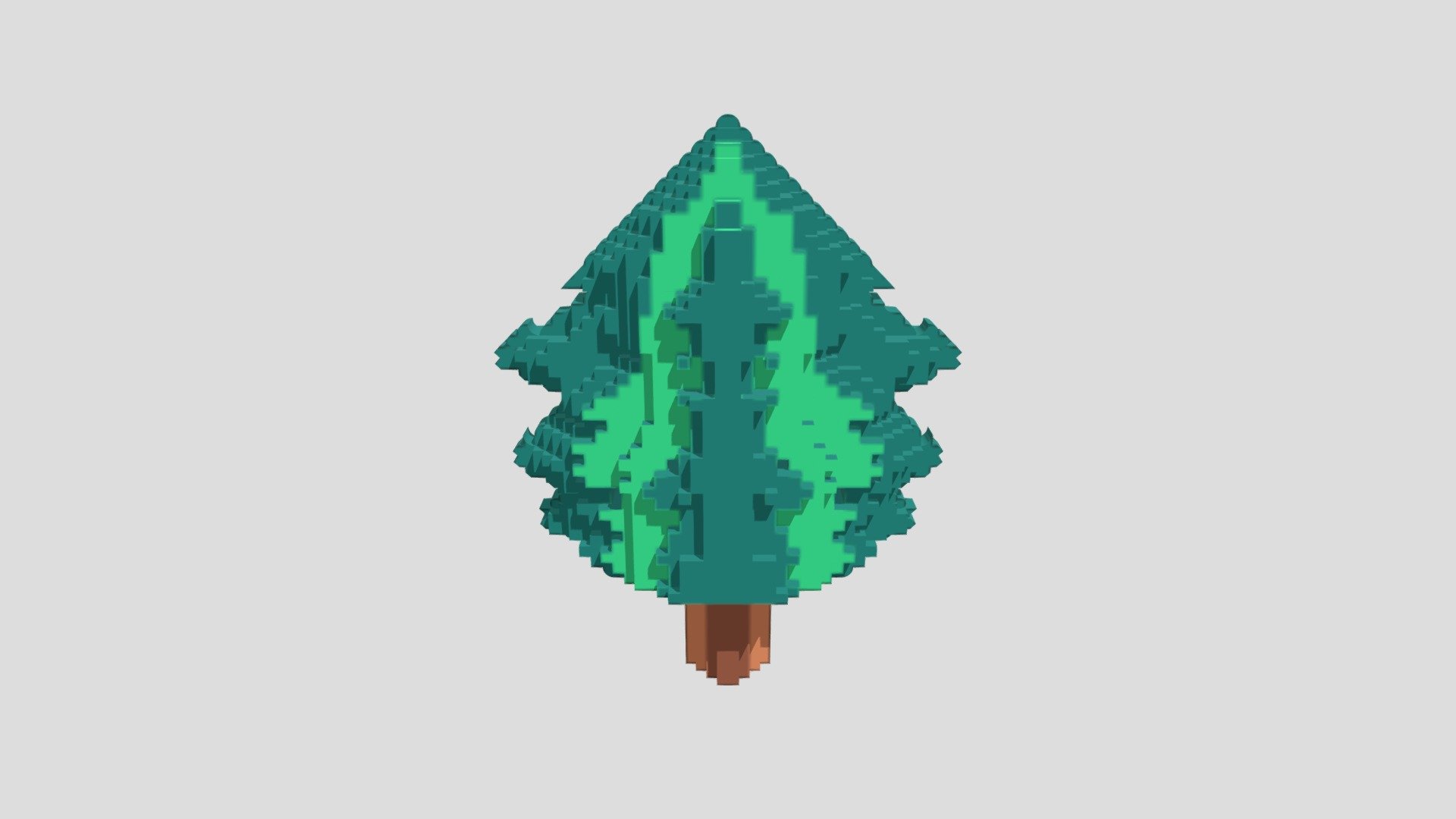 Voxel Tree - Download Free 3D model by persegan [72cad09] - Sketchfab