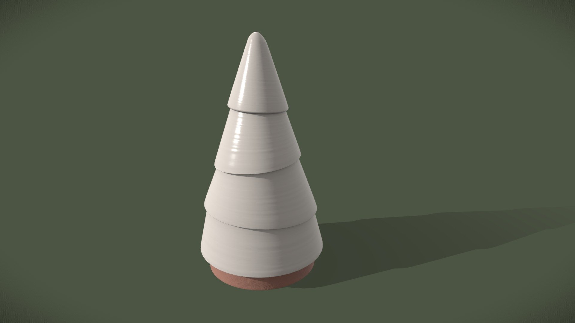 Ceramic Christmas Tree Decoration Variation II - 3D model by Little ...