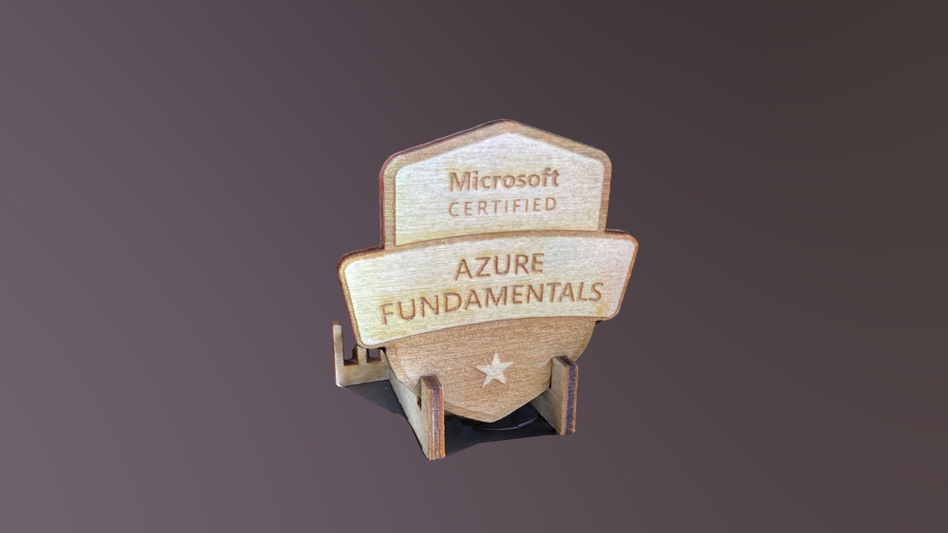 Azure Fundamentals Lasercut Badge - 3D model by casperbart [72cb4ba ...