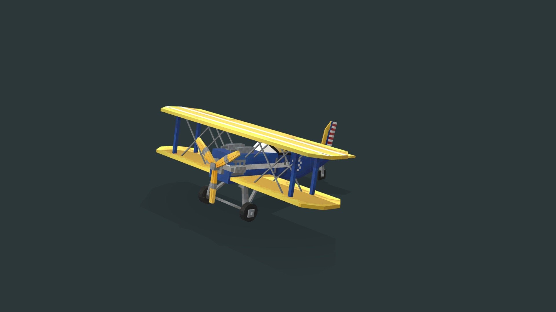 Biplane - 3D model by DerfX [72cd8cd] - Sketchfab