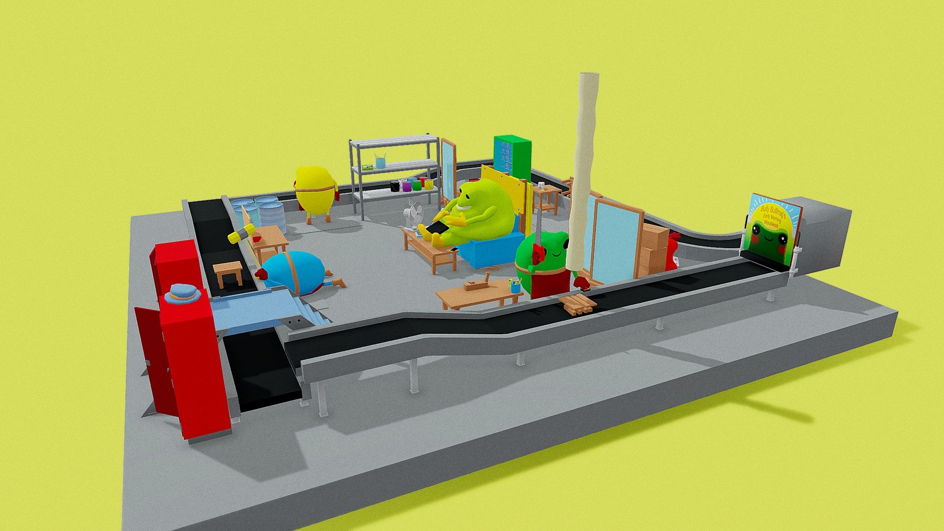 Frog factory - 3D model by JuhMusti [72cd9f5] - Sketchfab