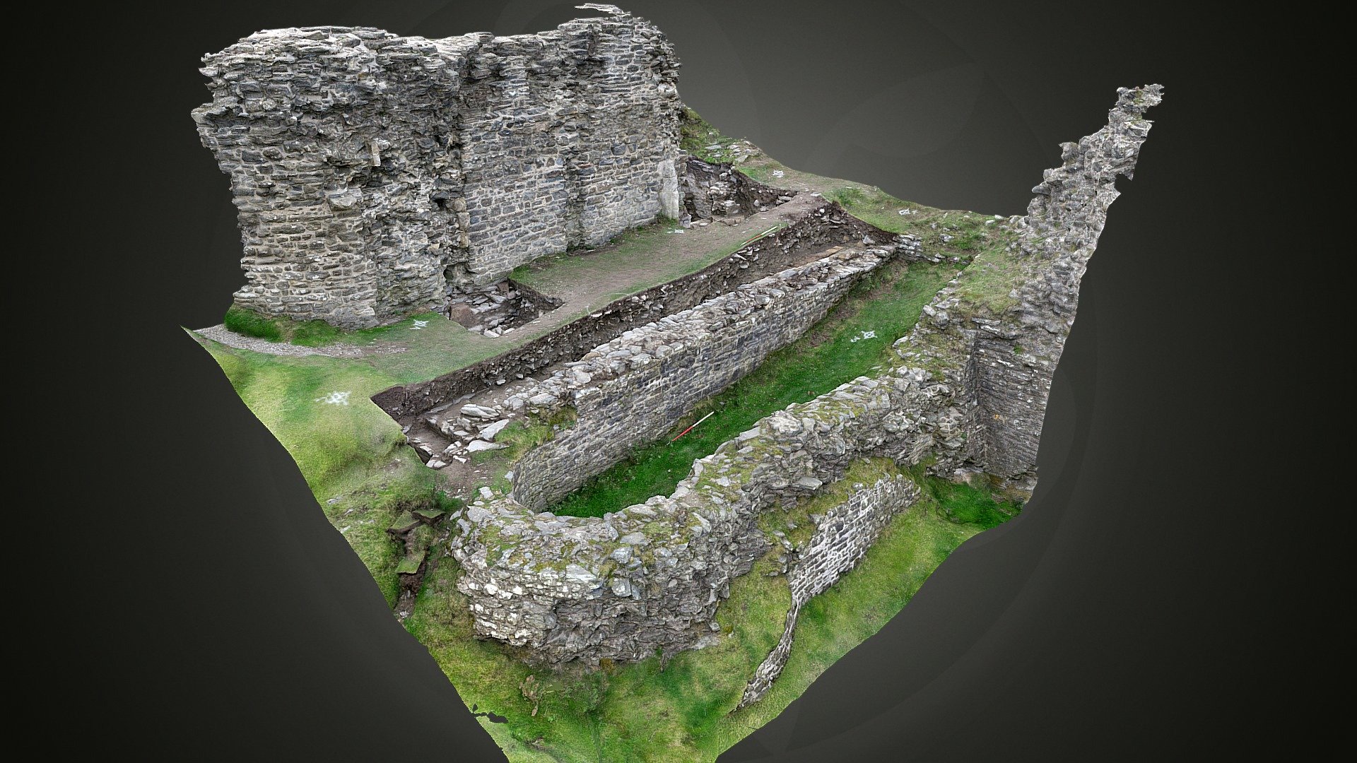 Dinas Bran Gatehouse - 2025 Excavation - 3D model by Heneb [72ce56c ...