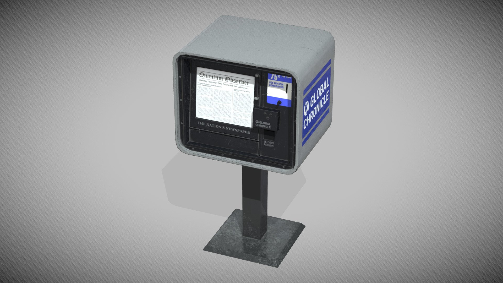 Newspaper Dispenser - 3D model by WhiteWolf85 [72d0672] - Sketchfab