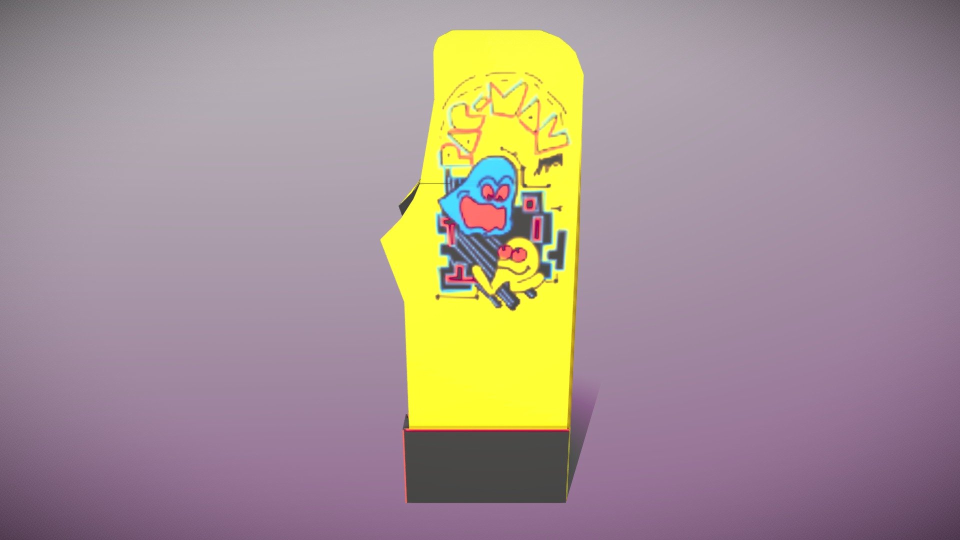Arcade / Pac-Man - 3D model by ItsToastMan [72d6259] - Sketchfab