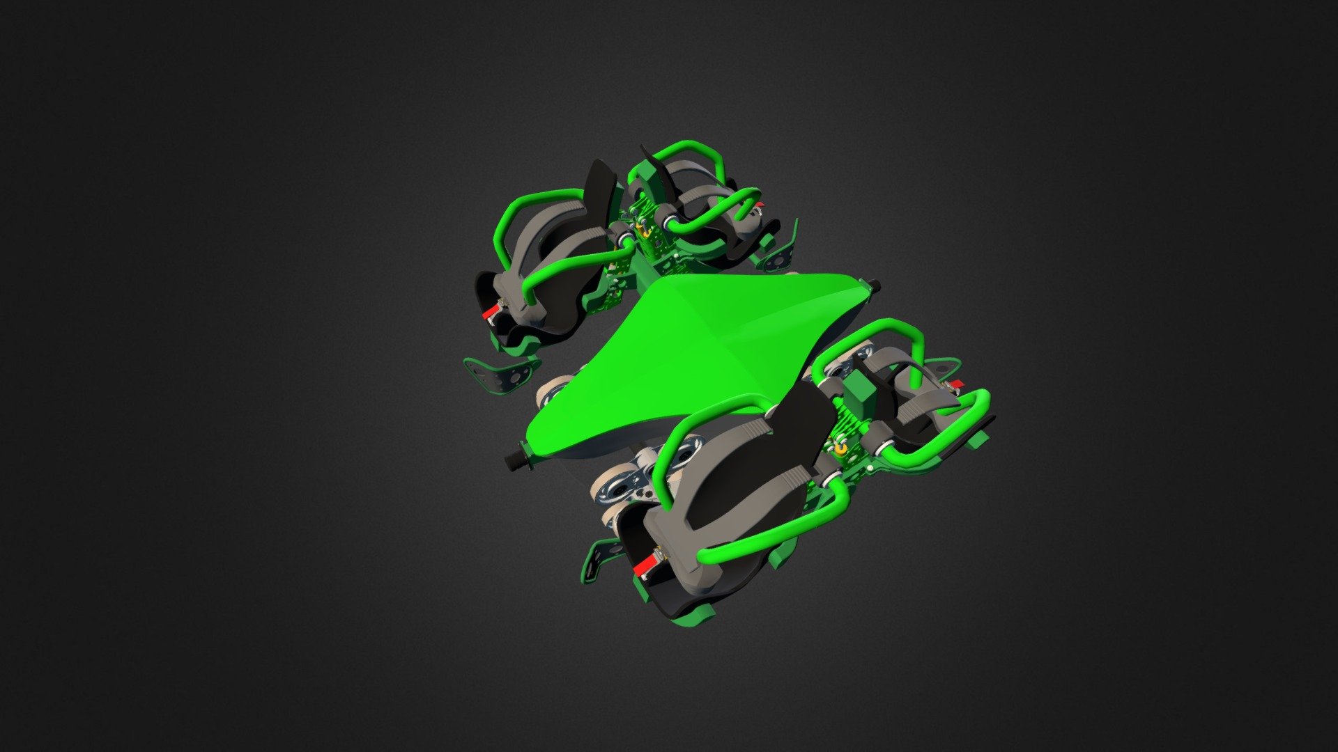 Wing coaster car design - 3D model by Waves Design (@wavesdesign ...