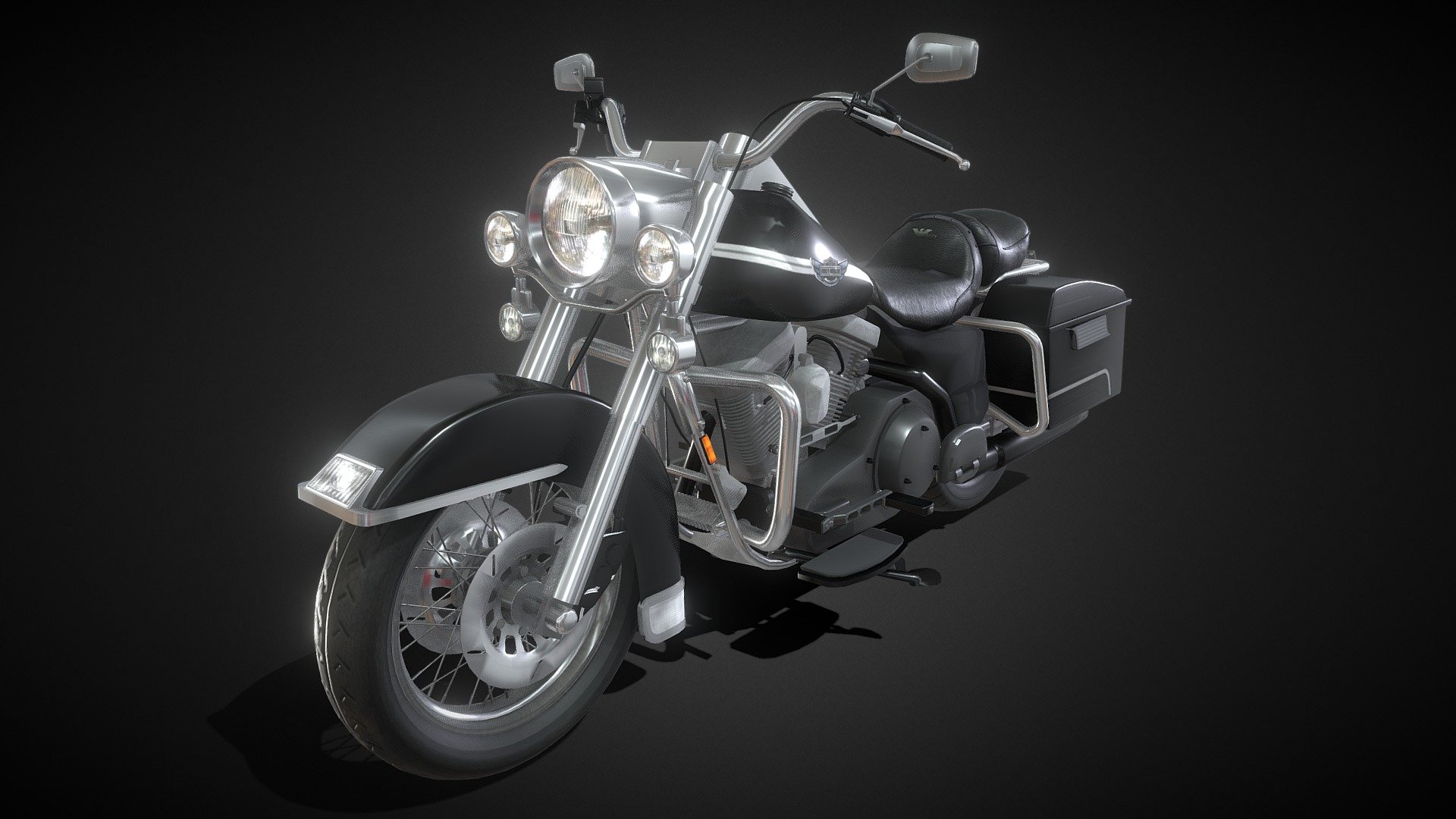 Classic Motorcycle - Buy Royalty Free 3D model by animod [72d9119 ...