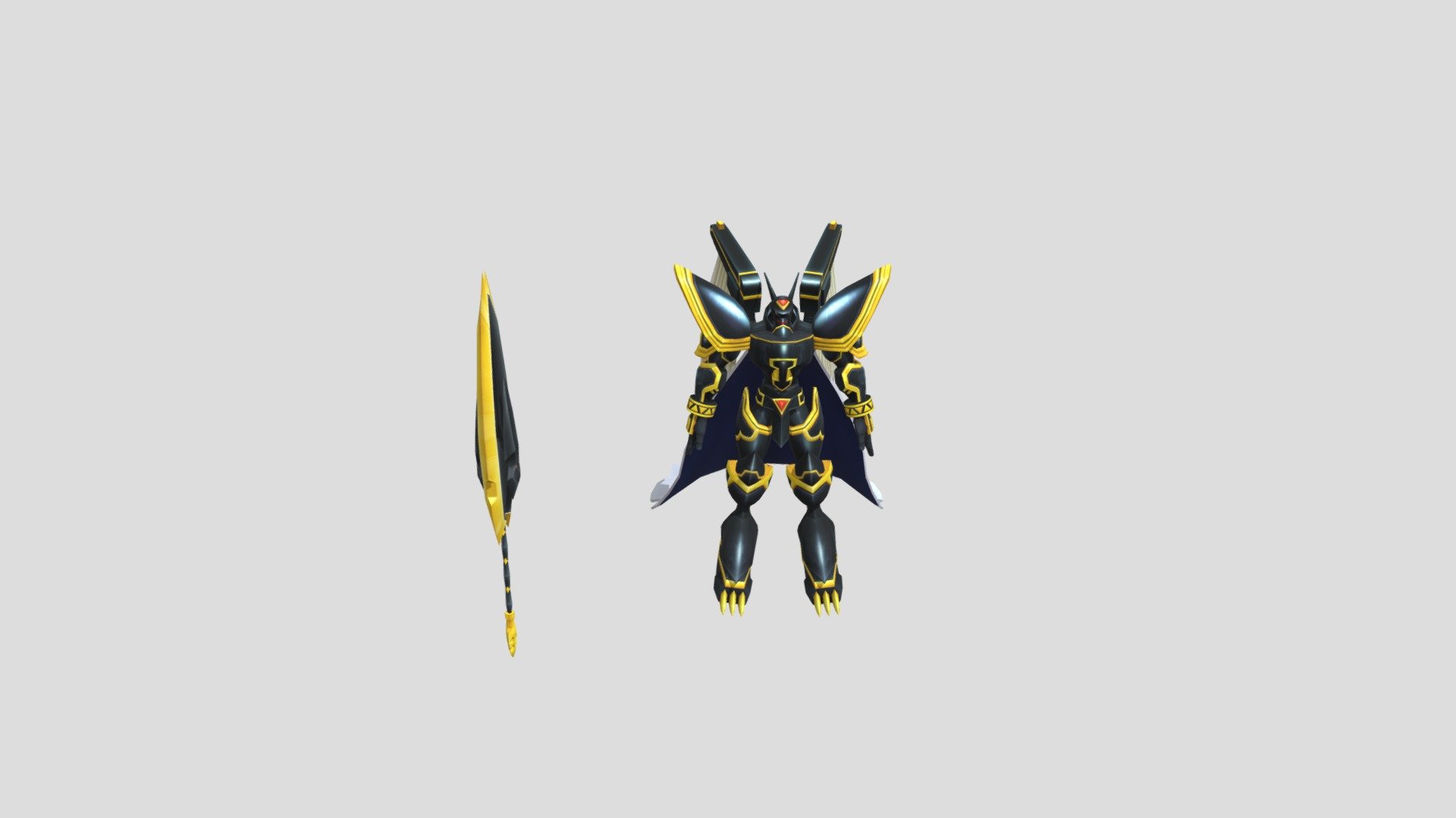 Alphamon - Download Free 3D model by Klaus (@KlausModel) [72dba3d ...