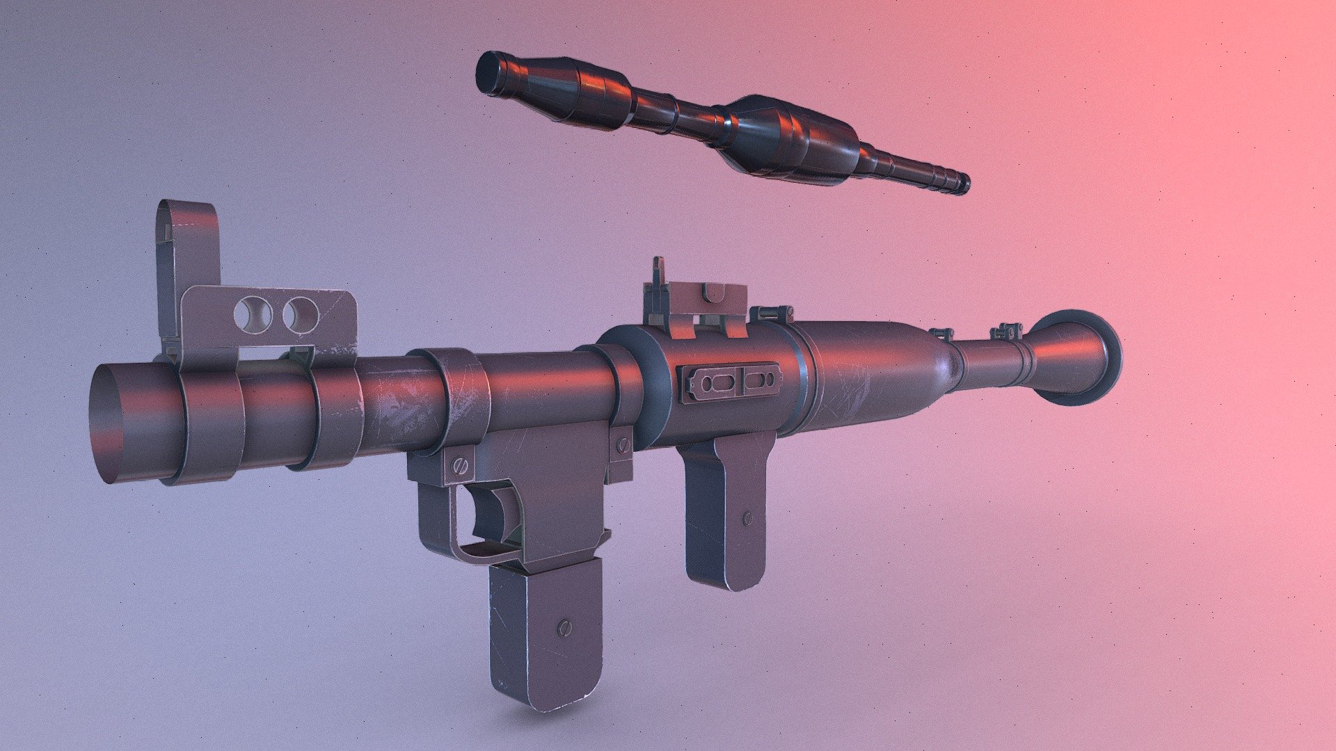 RPG-7 Al Yassin 105 TBG with Texture - Download Free 3D model by Ay23man [72df148] - Sketchfab
