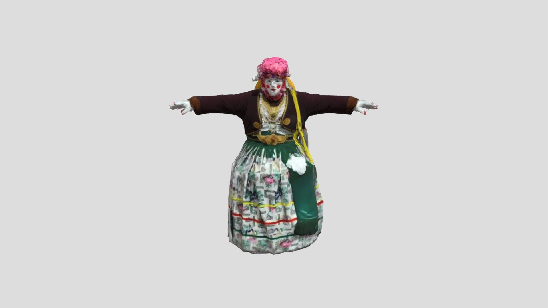 Greek woman Folklore Dancer - Download Free 3D model by Kazikis ...