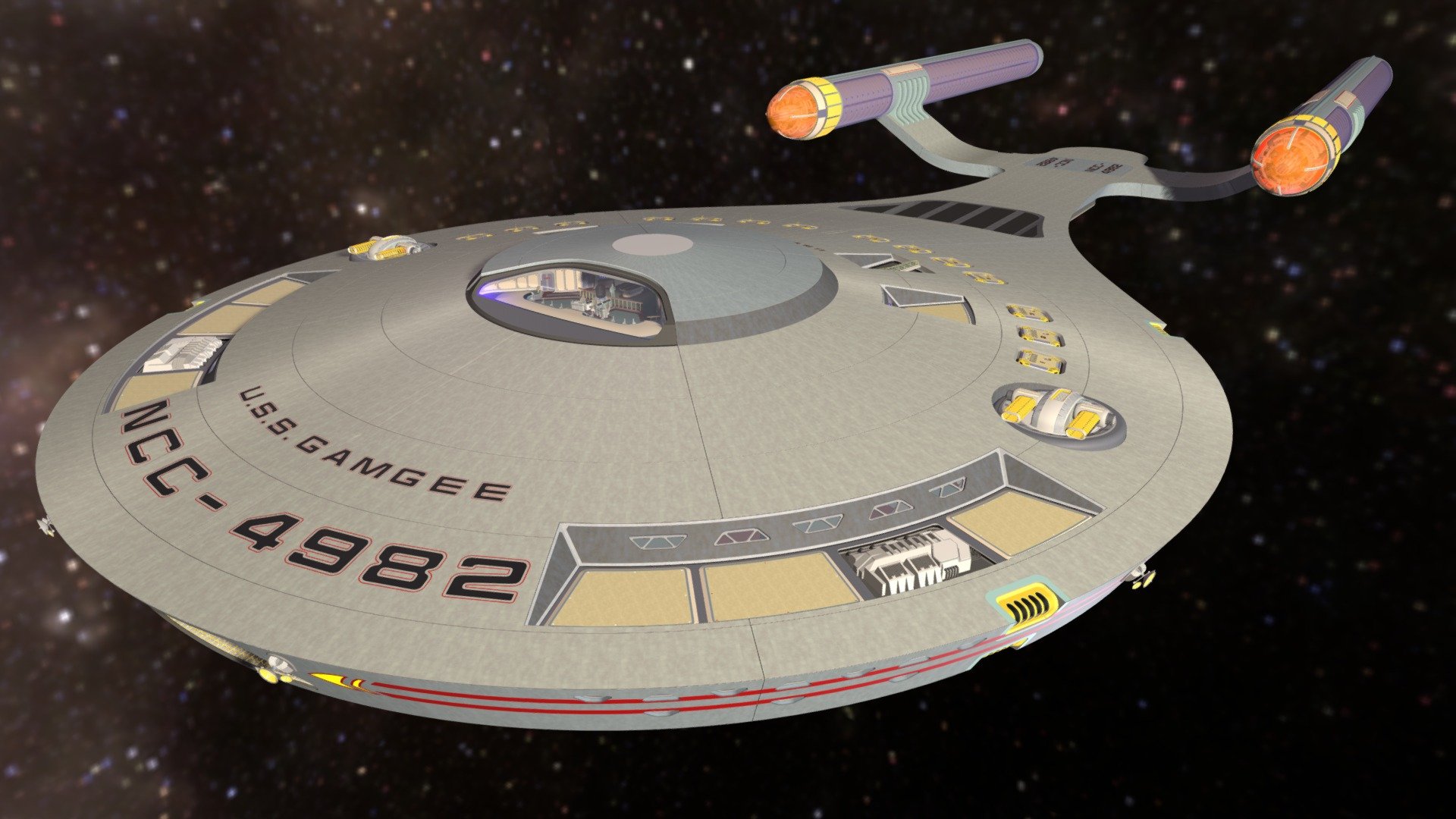USS Gamgee - Download Free 3D model by WideFoot [72e0a6e] - Sketchfab