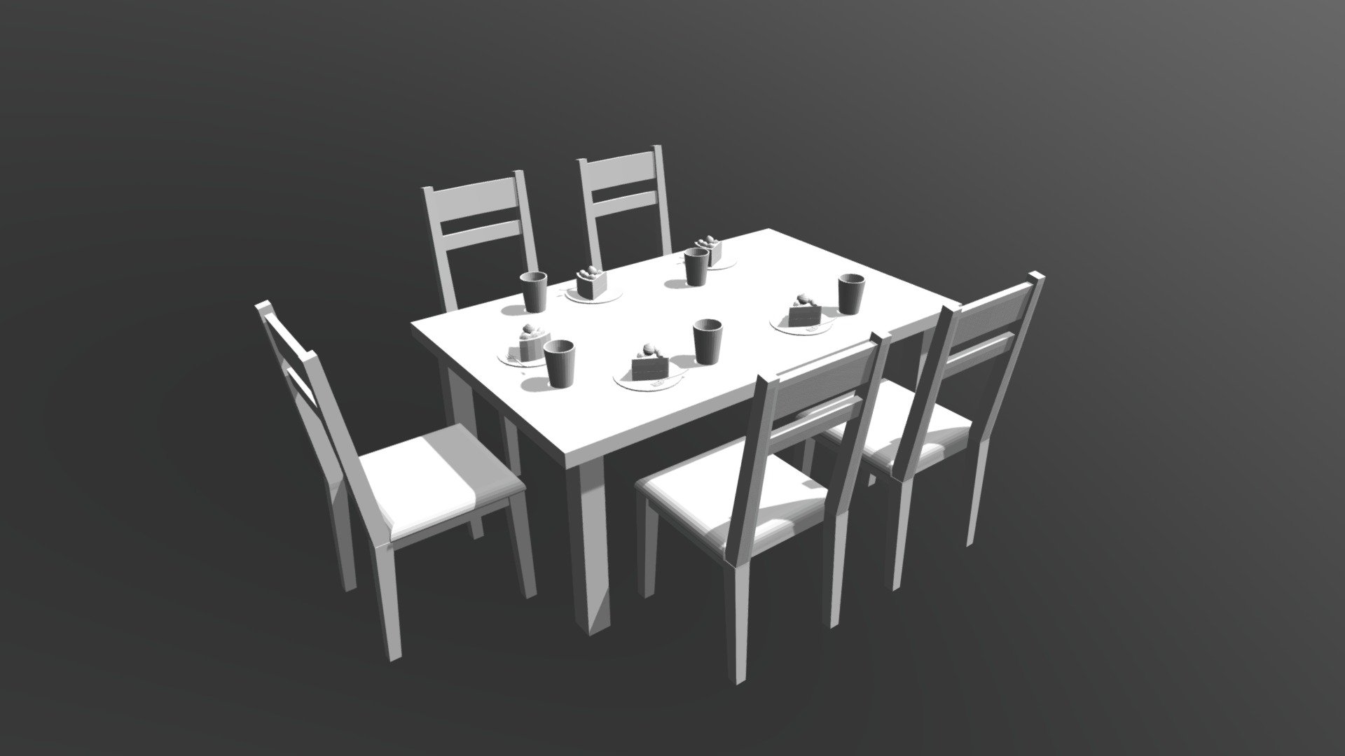 Dining Table - Download Free 3D model by game_travel [72e1d59] - Sketchfab