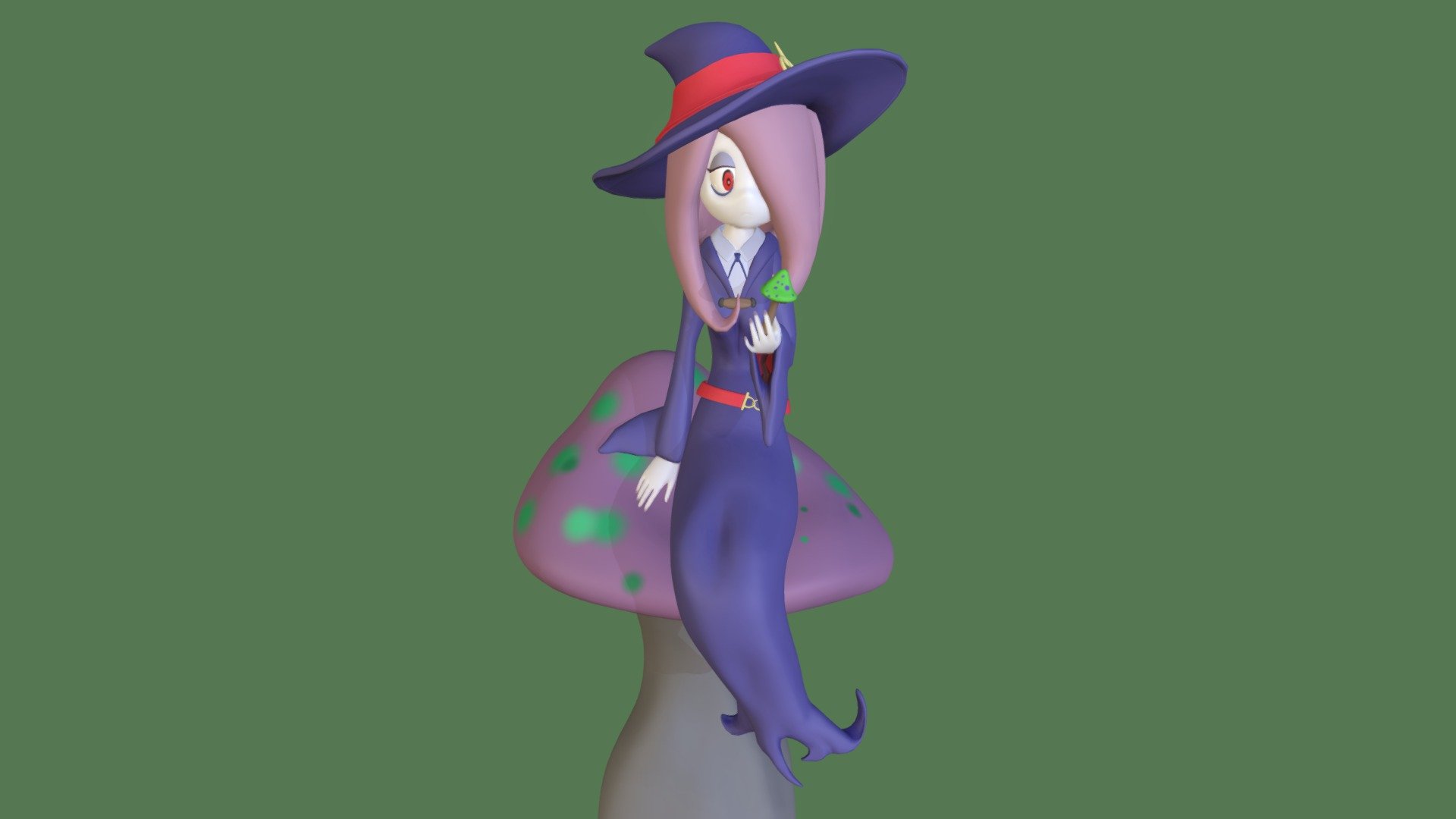 Little Witch Academia - Sucy Manbavaran - 3D model by Sean Wade ...