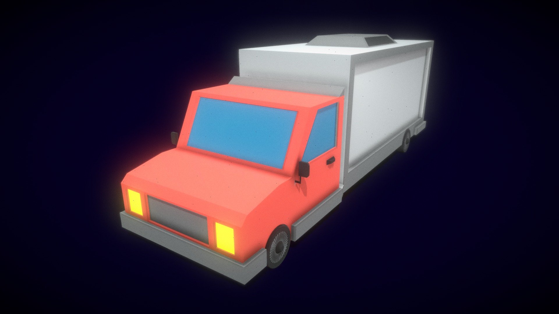 LowPoly Truck - Low Poly Free ! - Download Free 3D model by Matrixxy ...