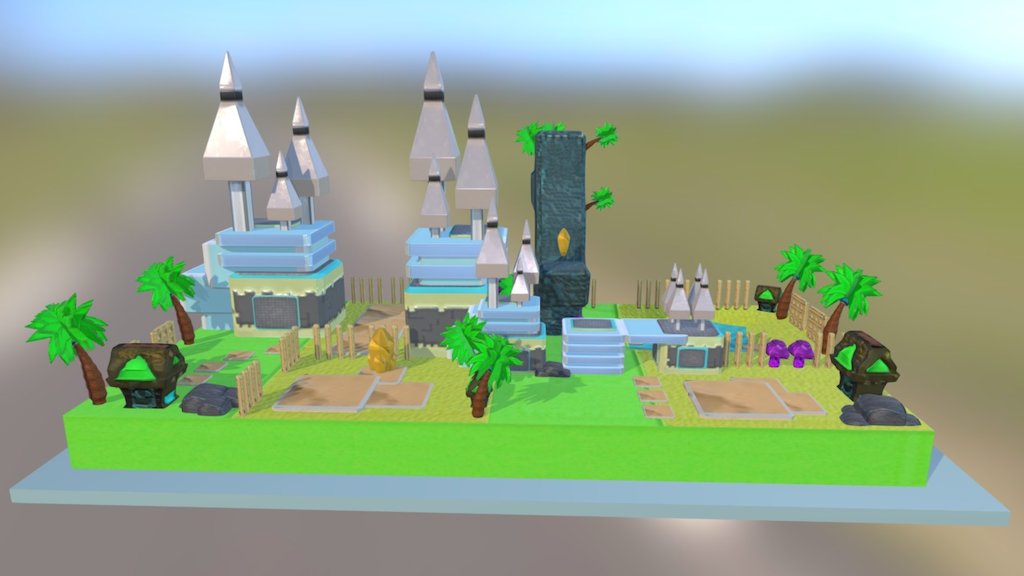 The Mini Island - 3D model by Donte' Hawkins (@doncreations) [72e576b ...