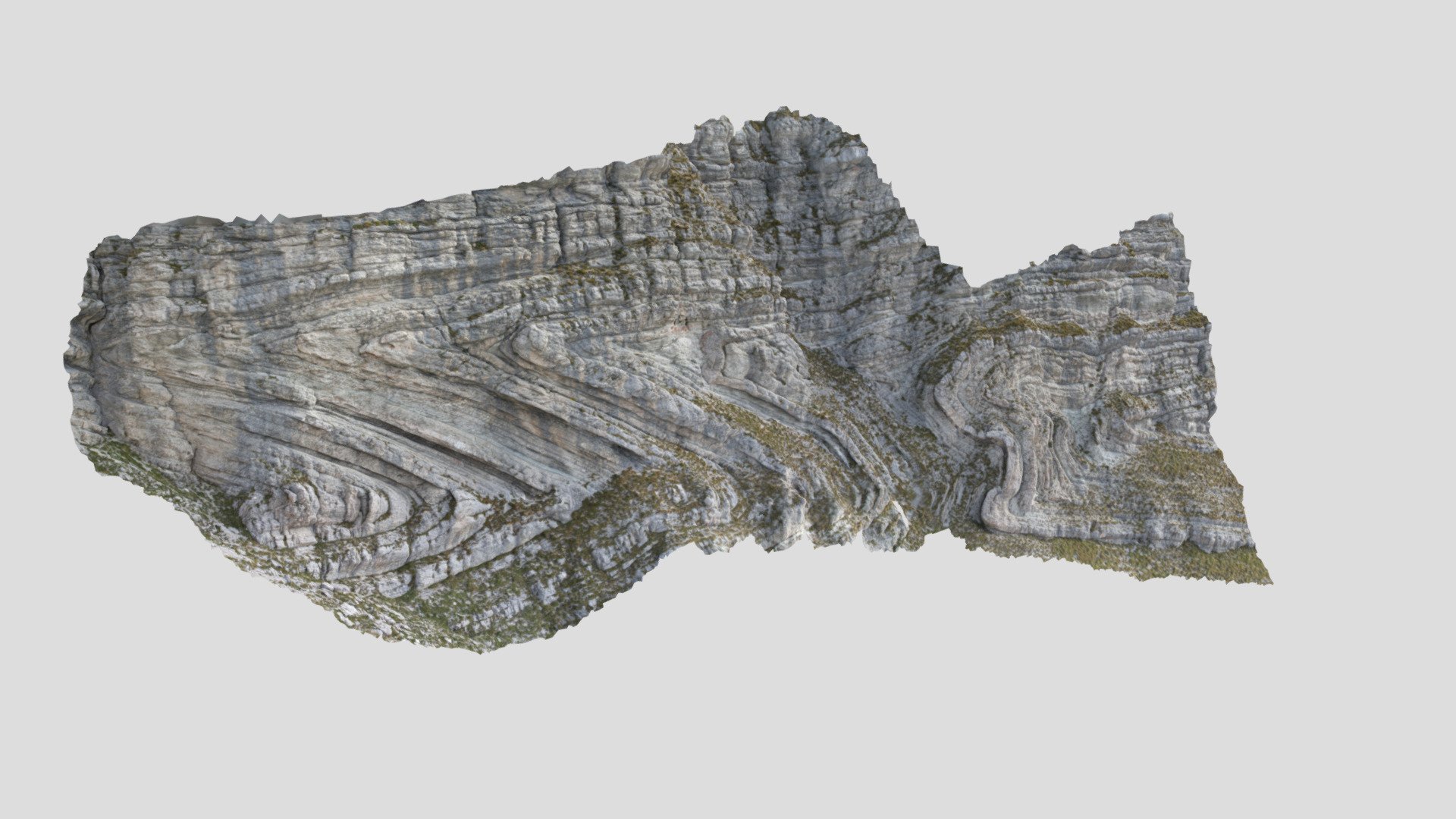 Guba s klivažem od blizu, Sedlo, Durmitor - 3D model by Department of Geology, University of ...