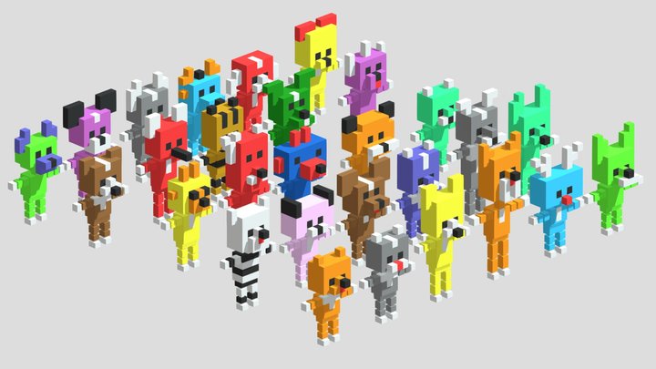 8bit 3D models - Sketchfab