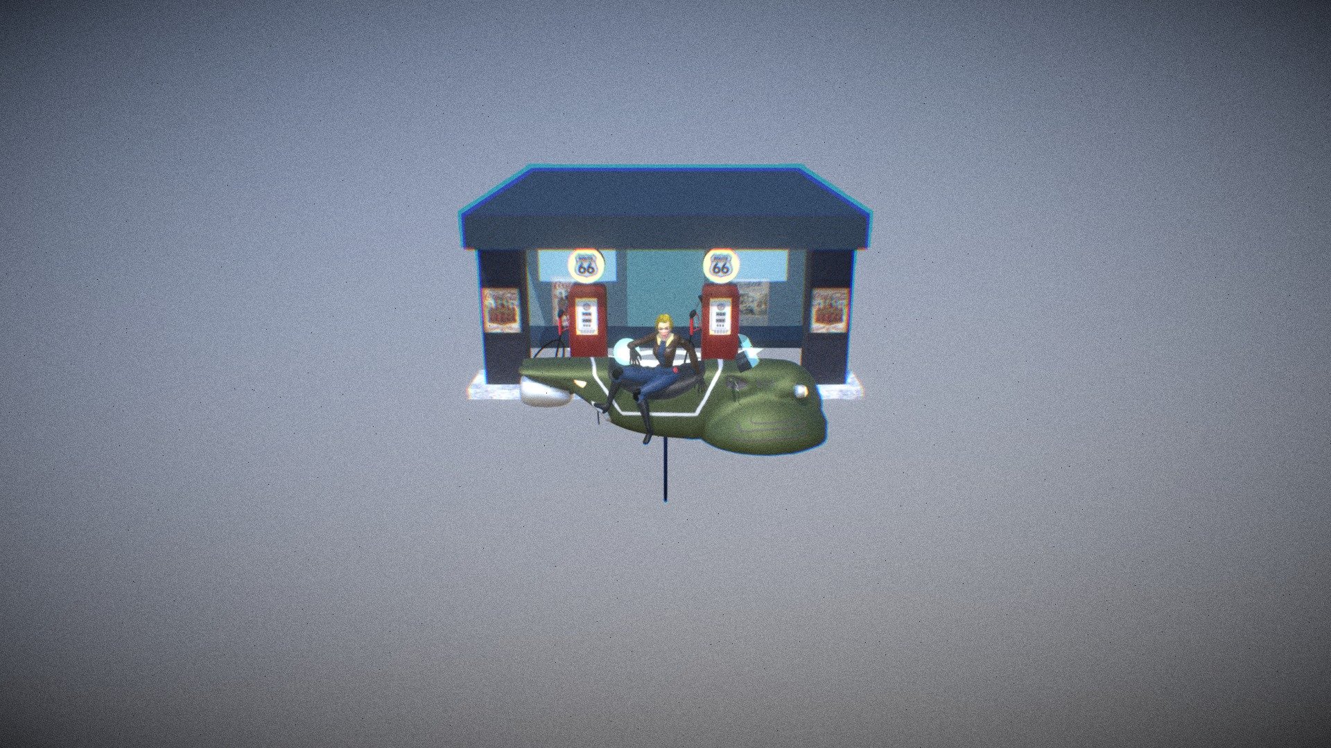 Diorama Atompunk - 3D model by DanValencia [72e6b88] - Sketchfab