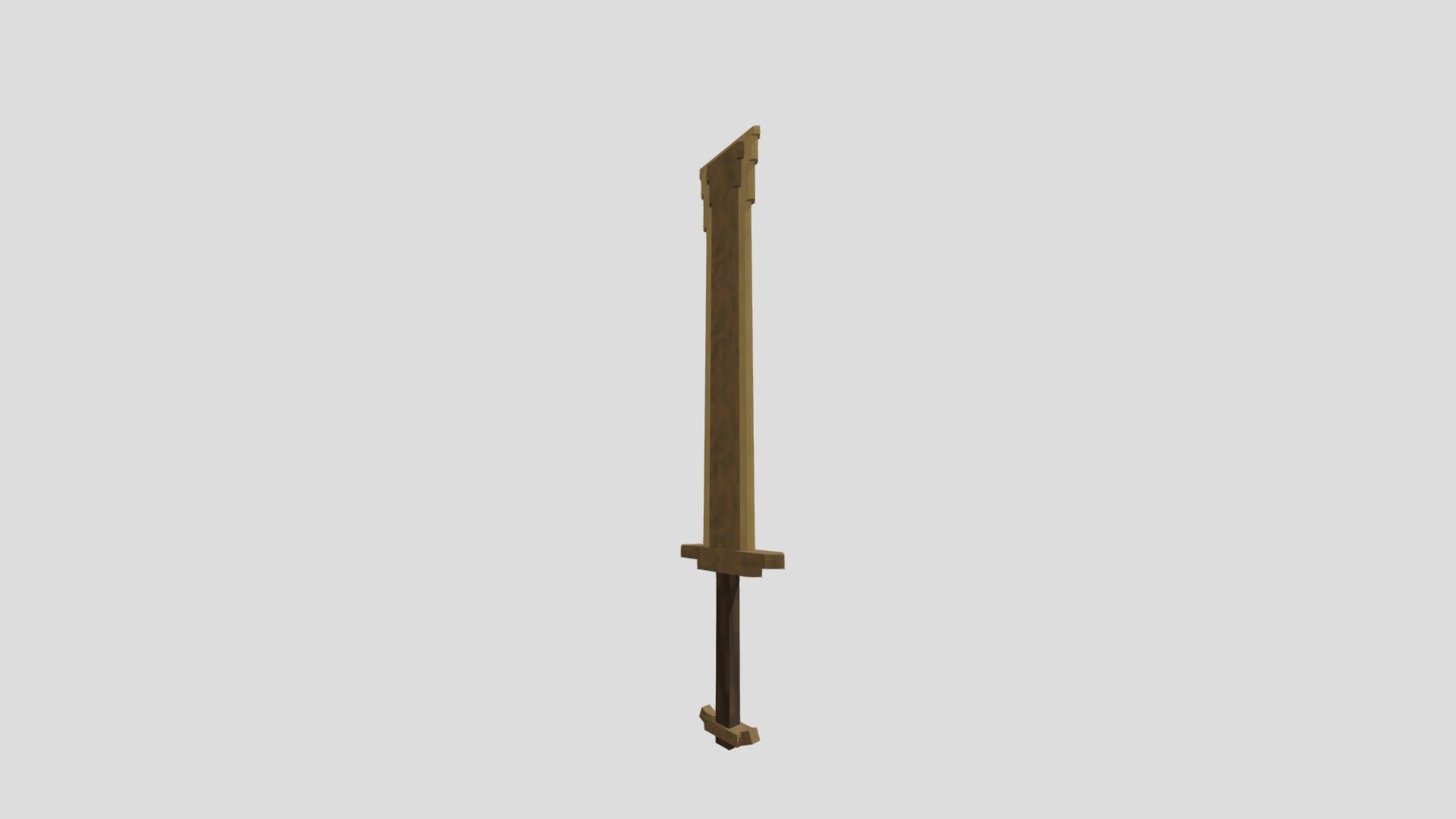 wooden sword - 3D model by KGor [72e7fb7] - Sketchfab