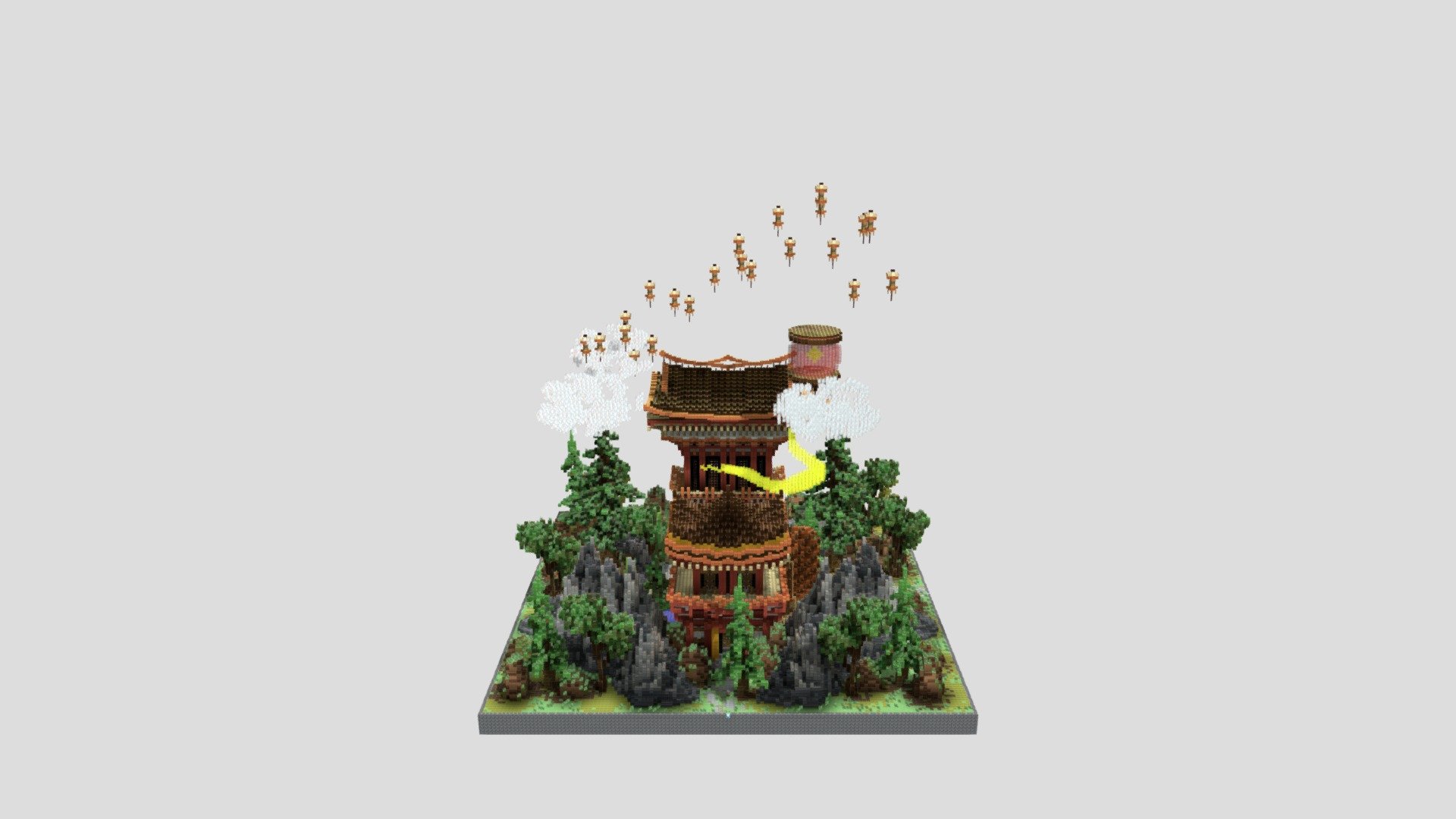 Overworld Spawn / Oriental Theme - Download Free 3D model by ...