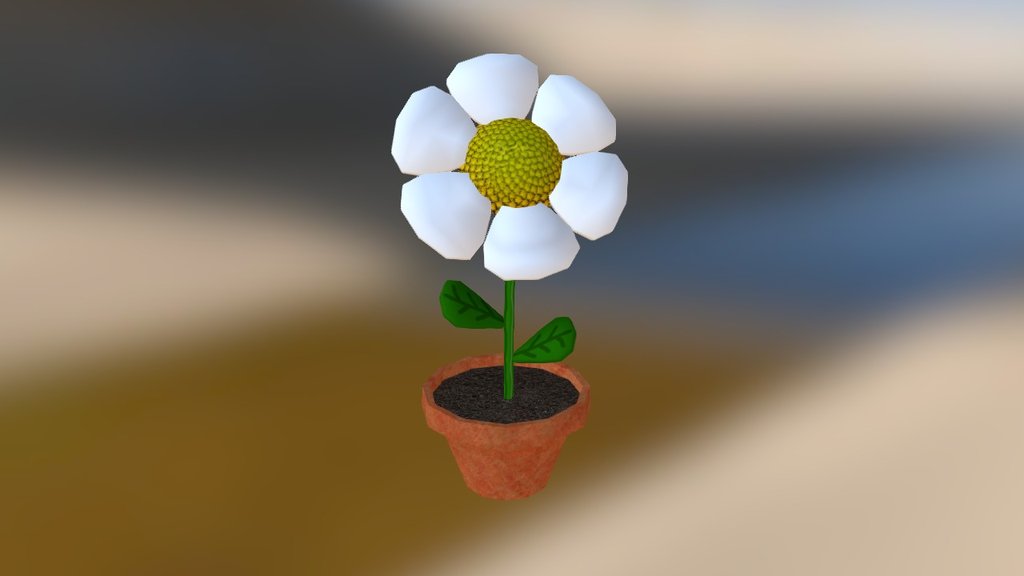 Flower01 - 3D model by Daniel Kjeldsen (@harshmystiker) [72e8716 ...