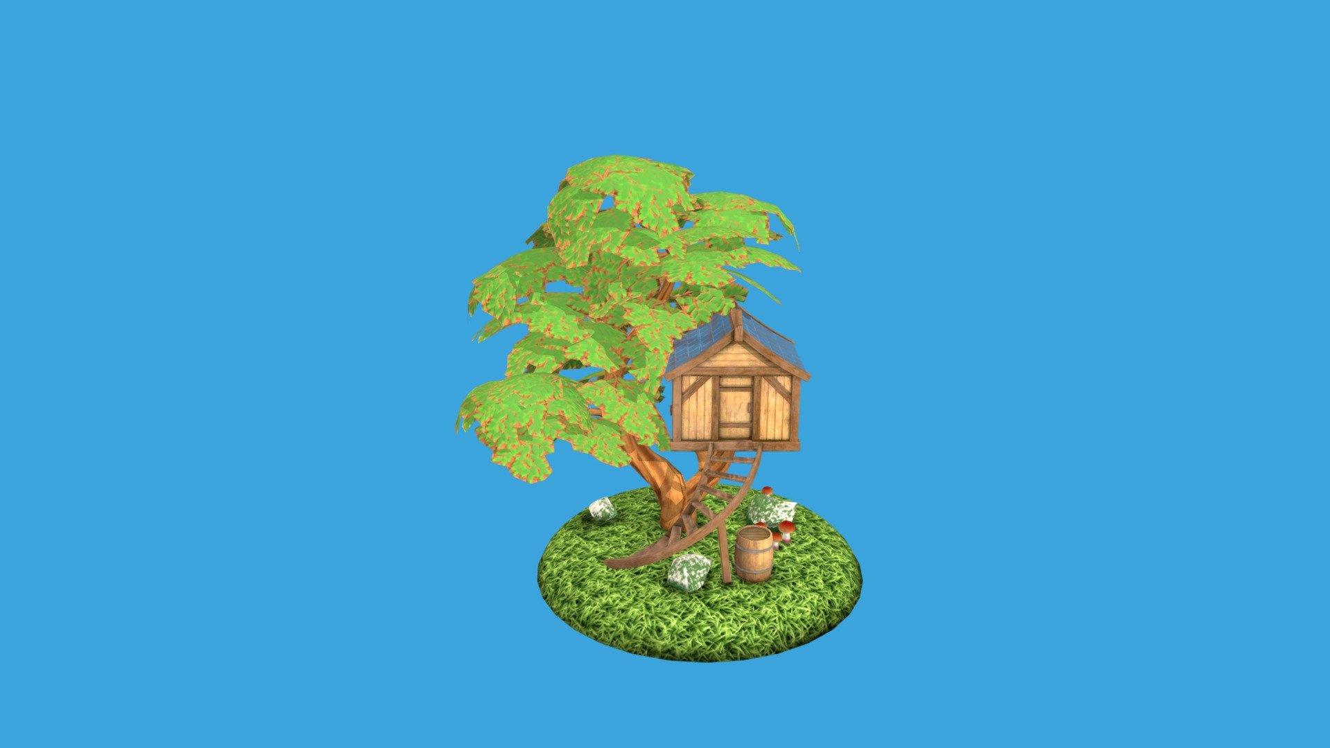 Tree House - 3D model by Lev (@LevIashchuk) [72e8faf] - Sketchfab