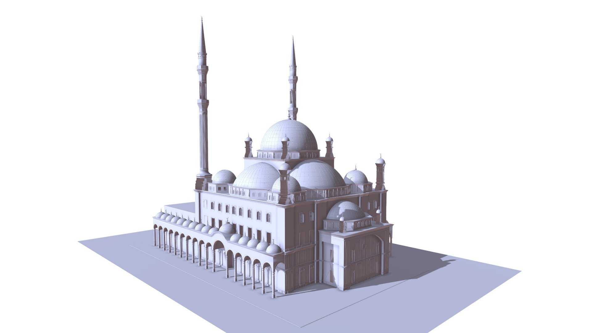 Mosque of Muhammad Ali - Buy Royalty Free 3D model by 3DHorse (@3DHorse ...