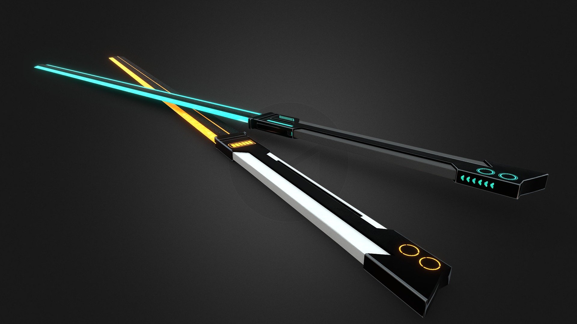 Scifi Swords v2 - Download Free 3D model by Rohit3DAsset [72ecda3 ...