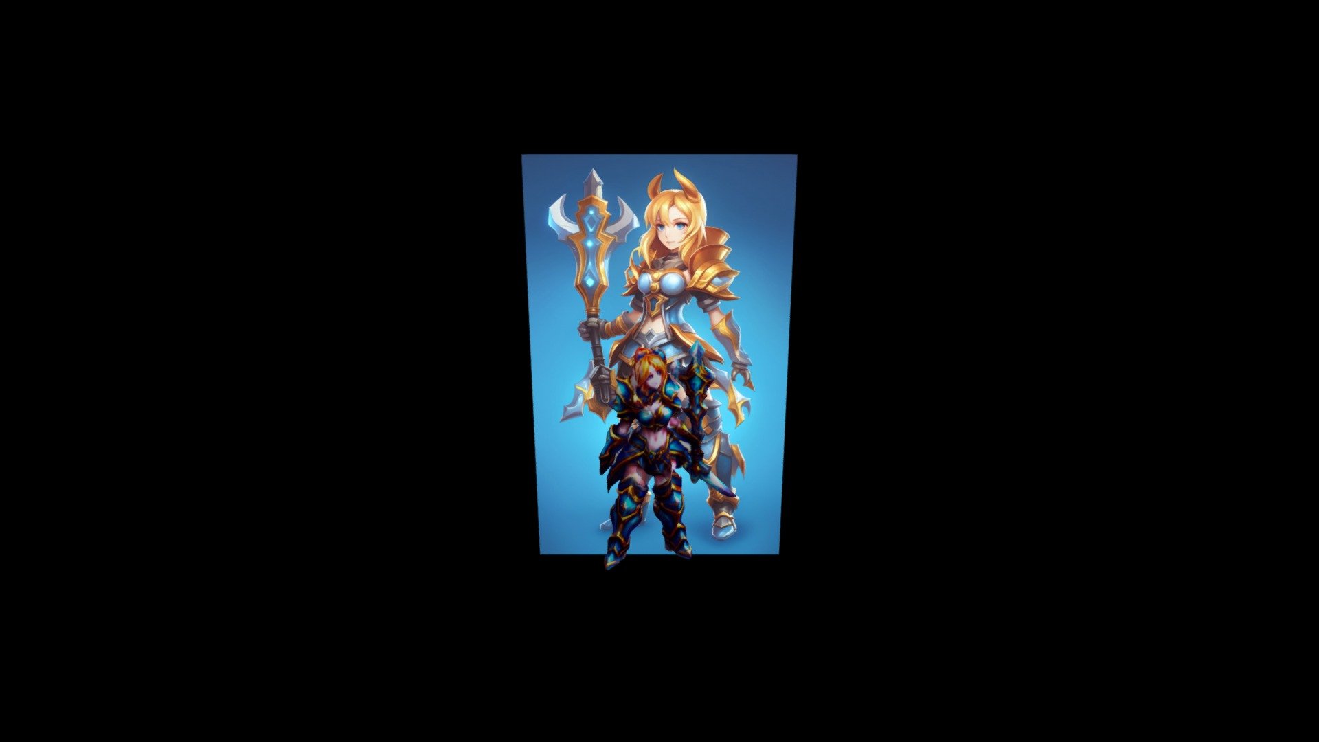 Title Warrior of the Sea A woman in silver - Download Free 3D model by ...