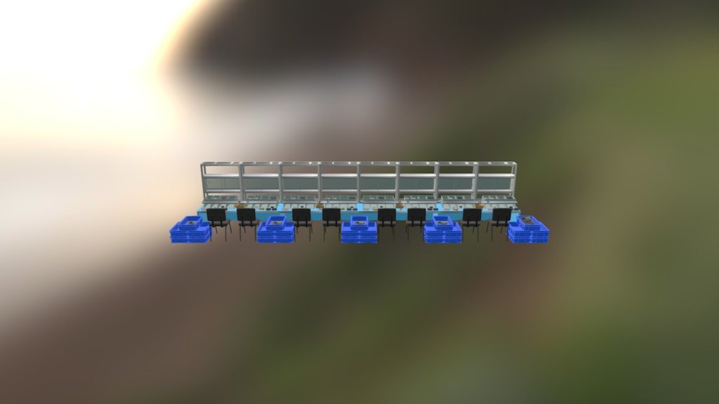 Assembly Line - 3D model by Virtual Reality (@simulanis) [72f0327 ...