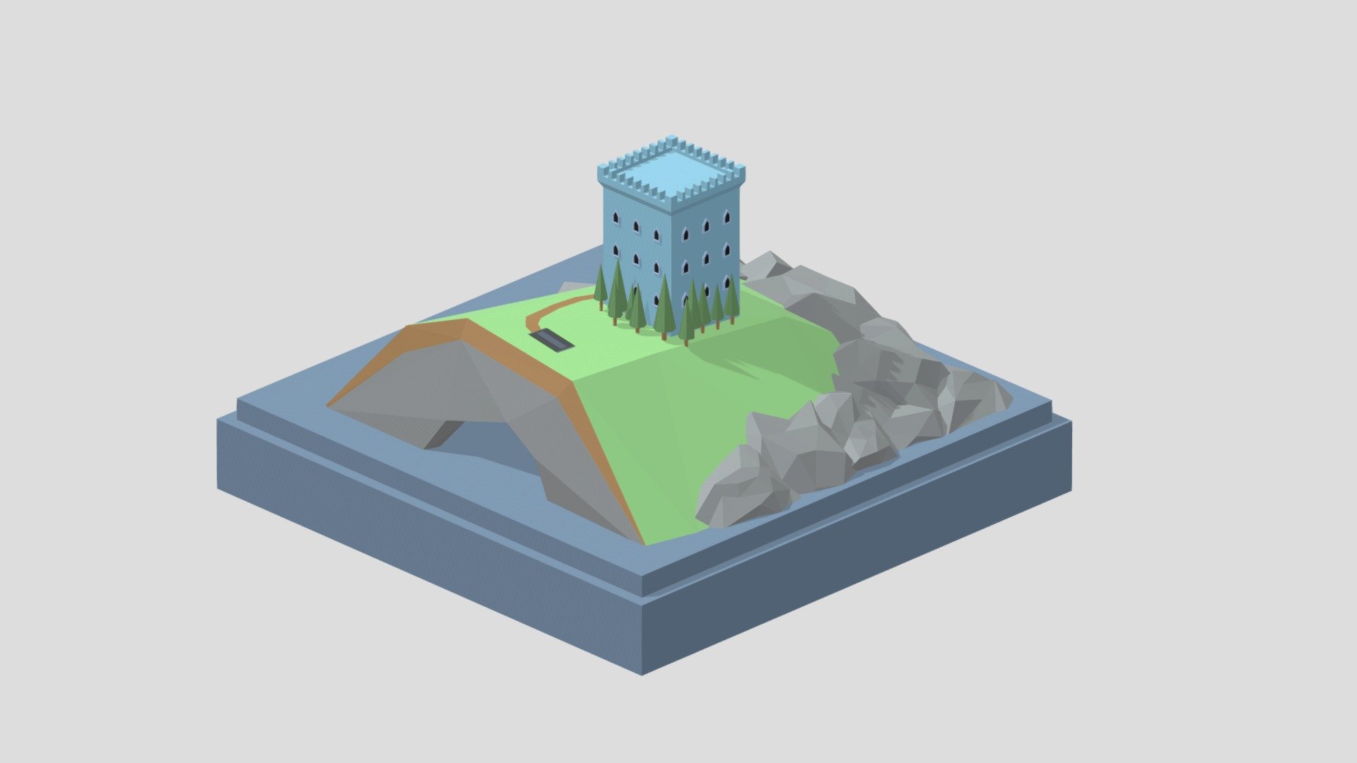 DAE IGP 18 Simple Scene - 3D model by Nicholas De Ruyck (@Qberbear) [72f1936] - Sketchfab