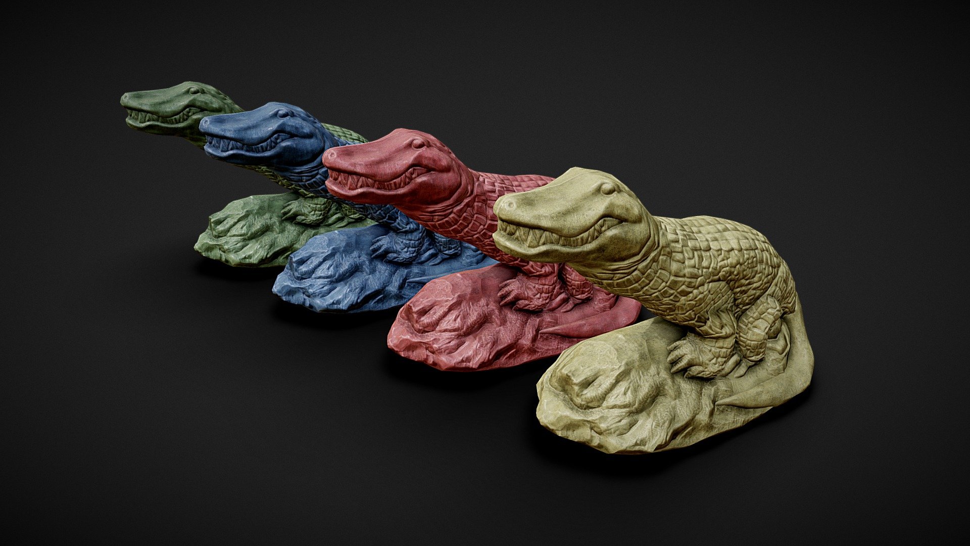 Plastic Crocodile Statue (Fallout: Miami) - 3D model by Damian Tkaczyk ...