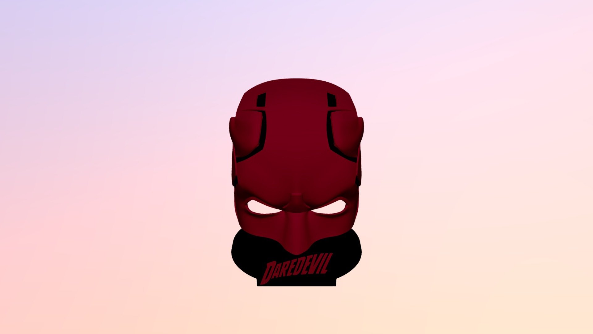 Dare Devil Cowl & Stand - 3D model by TheCollector (@JavierVC00 ...