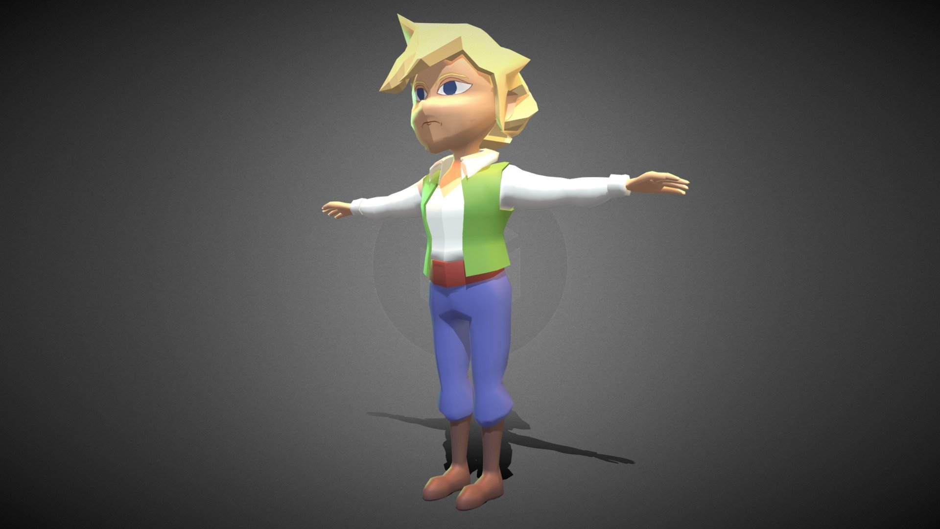 The Skypirate, Low-Poly Stylized Character Model - Download Free 3D ...