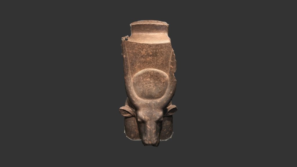 Head of a Cow Goddess (Hathor or Mehetweret) - 3D model by amber-jacob ...