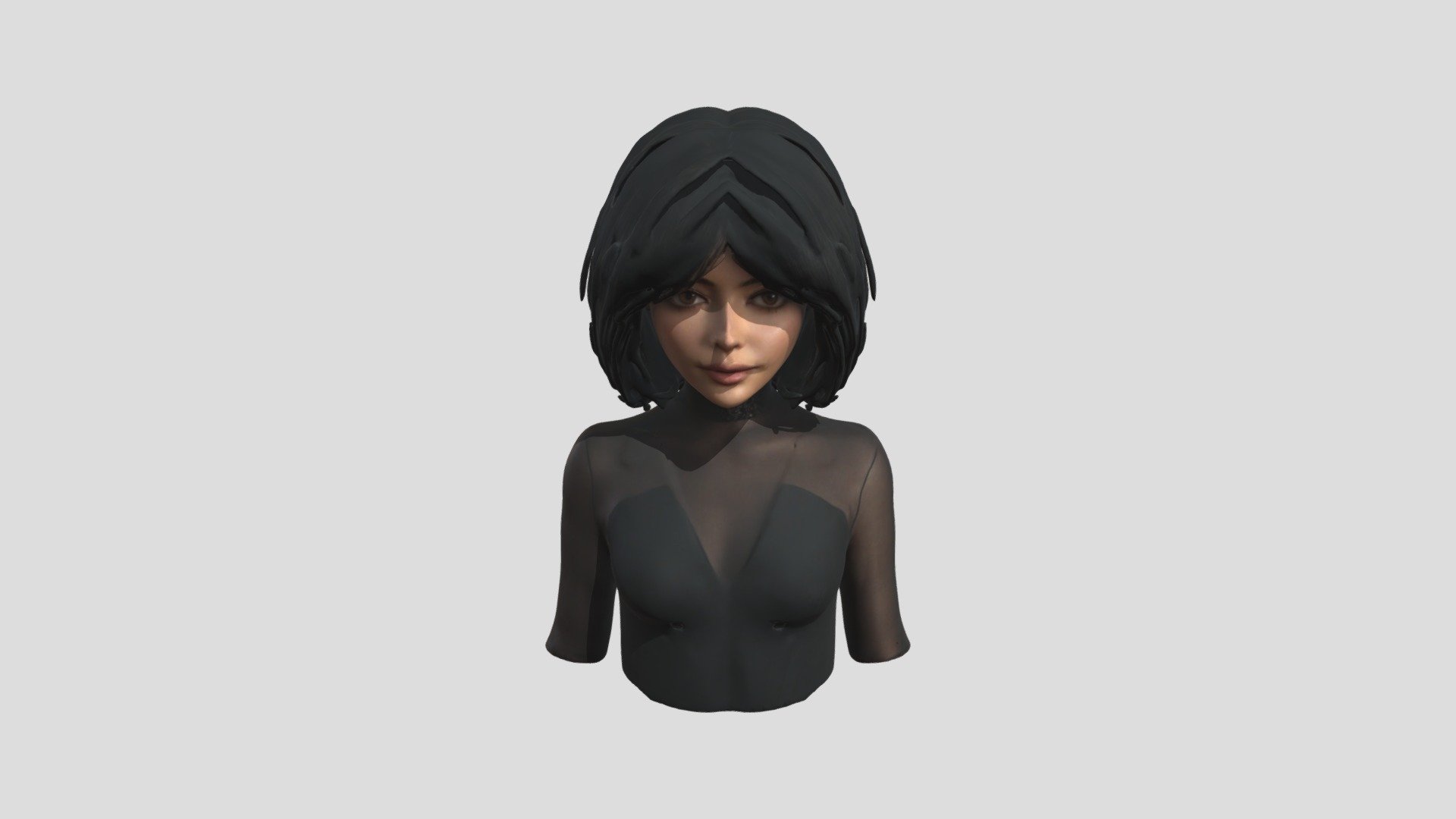 3d Model of Beautiful lady - 3D model by FrandProductions (@frand88 ...