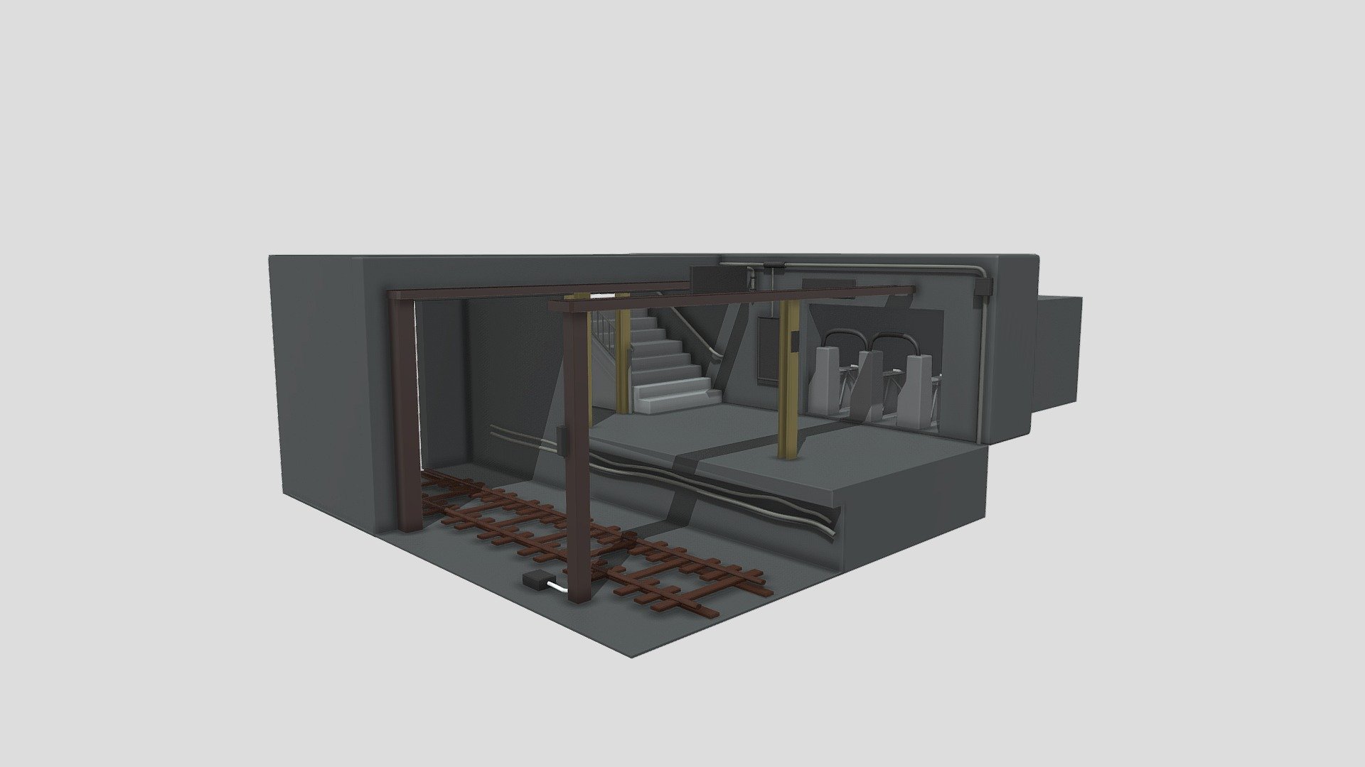 Underground - Download Free 3D model by Sina (@Sin4) [72fa492] - Sketchfab