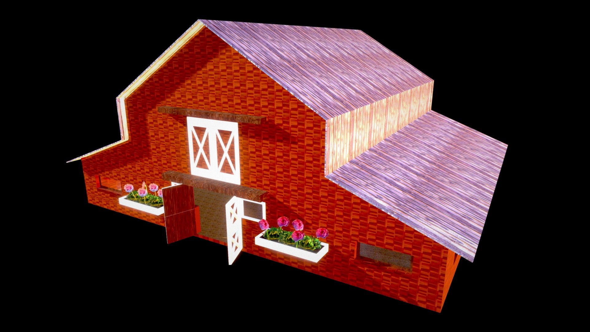 Horse Barn - Download Free 3D model by rhcreations [72fb1d4] - Sketchfab